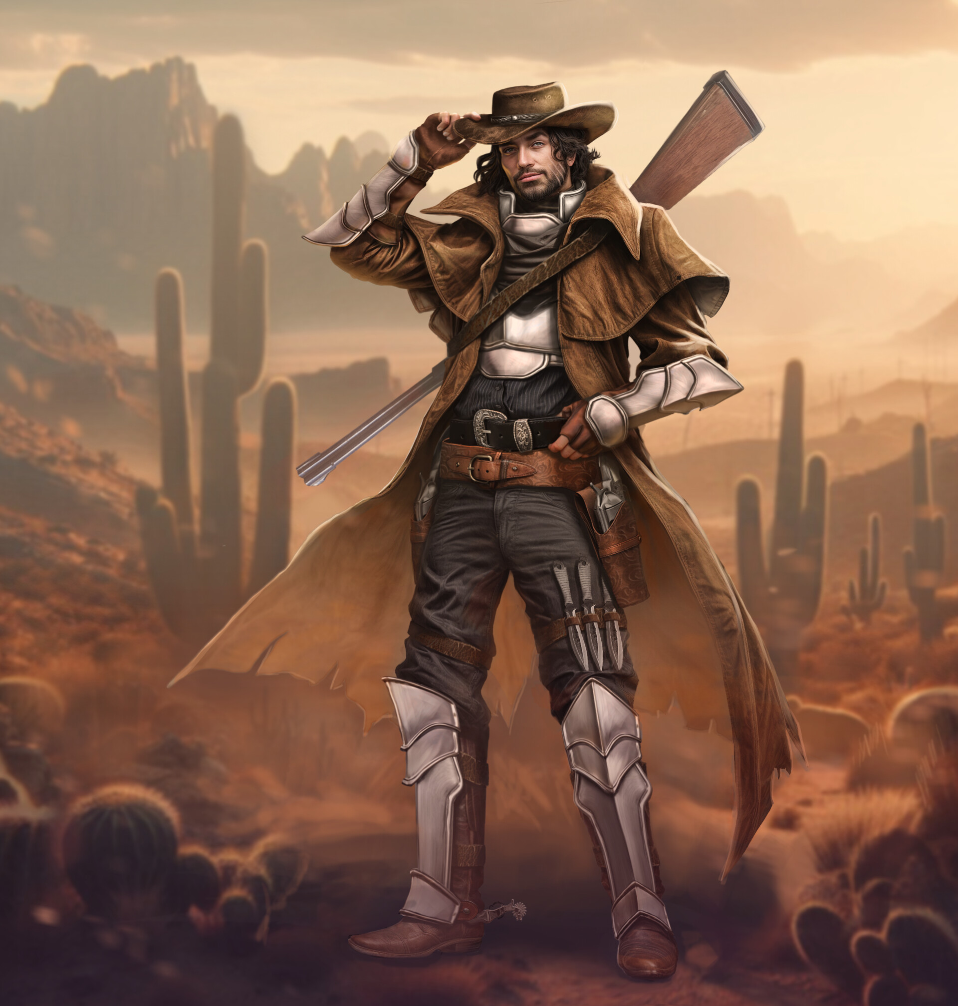 fantasy gunslinger art