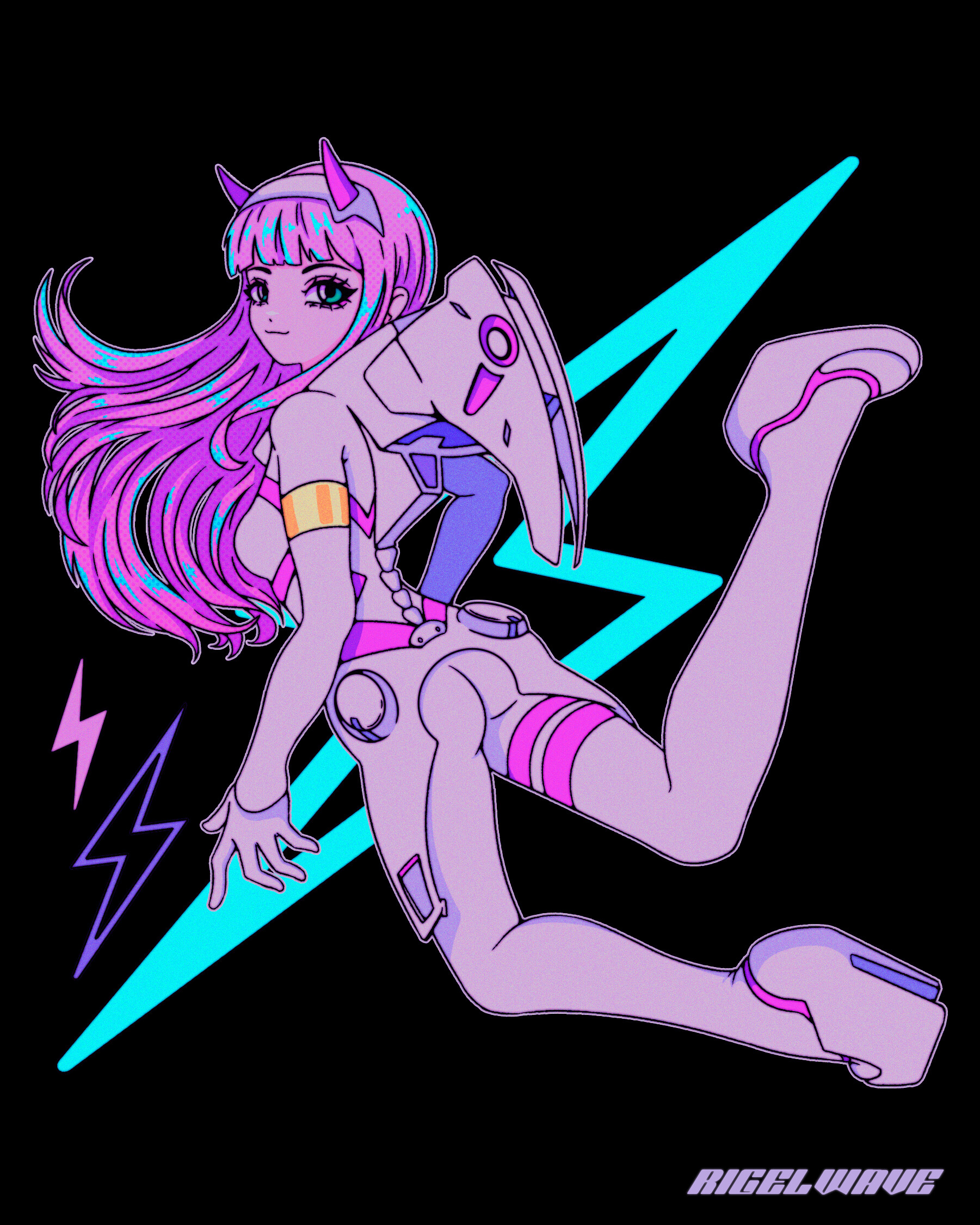 ArtStation - ZERO TWO 2025 ₊˚.⋆☾⋆⁺₊ fanart