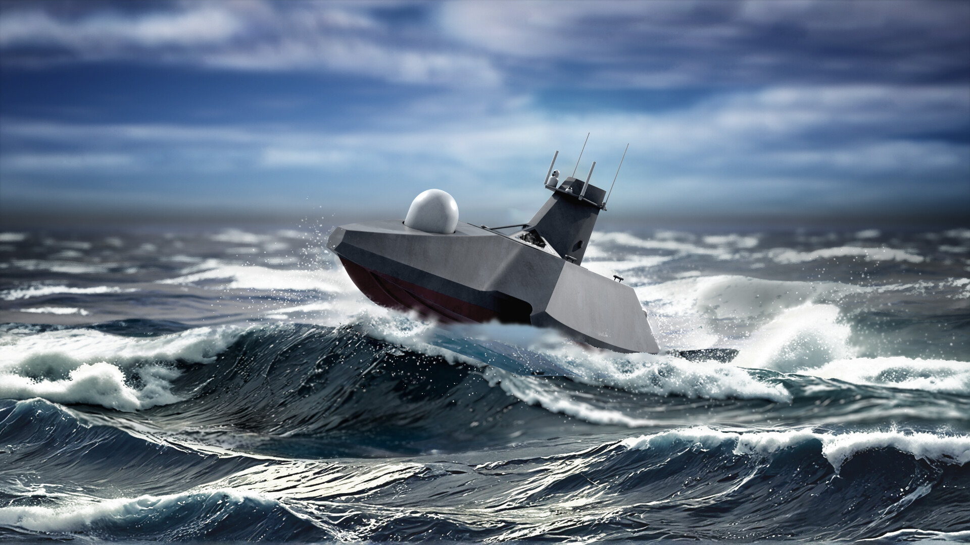 ArtStation - Endeavor Manta 軍用無人船