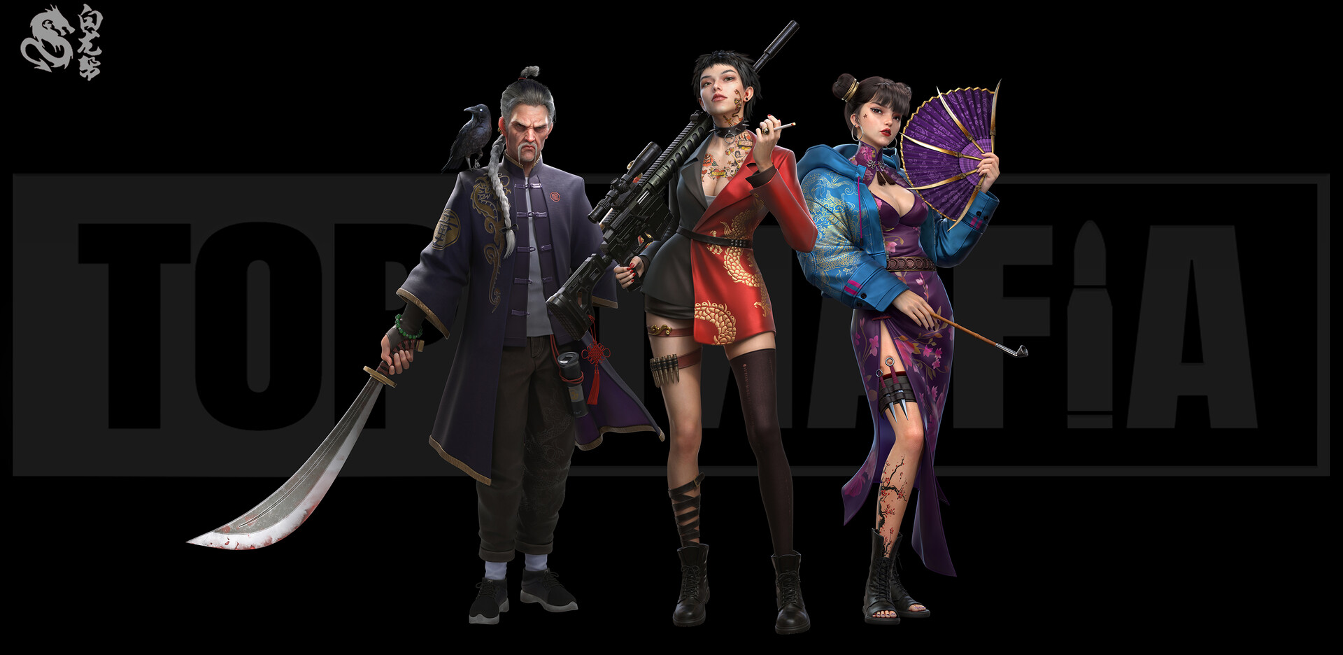 ArtStation - Top Mafia-White Dragon Gang