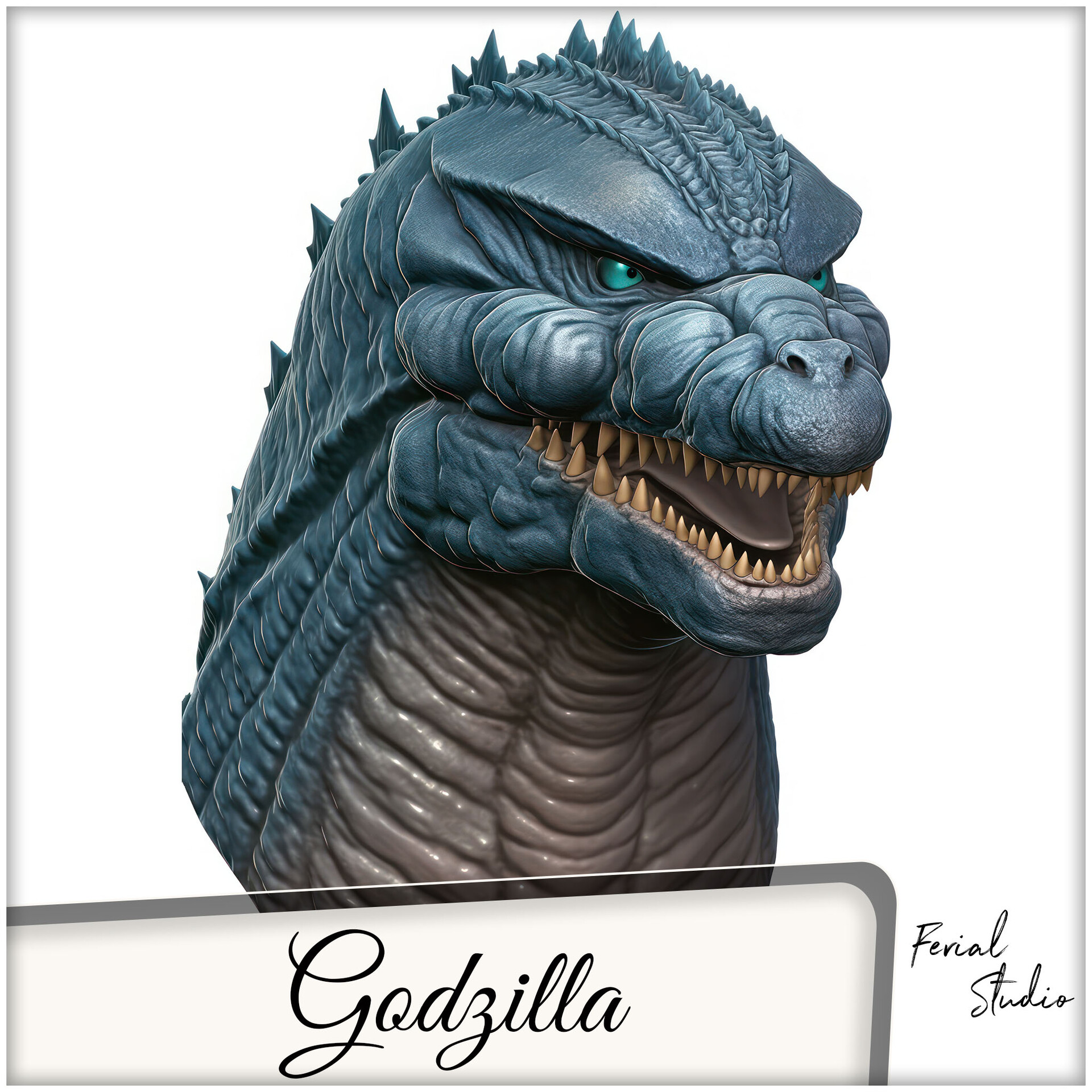 ArtStation - 🔹220 Godzilla - Head Model Reference Image Pack v.127 |4K|