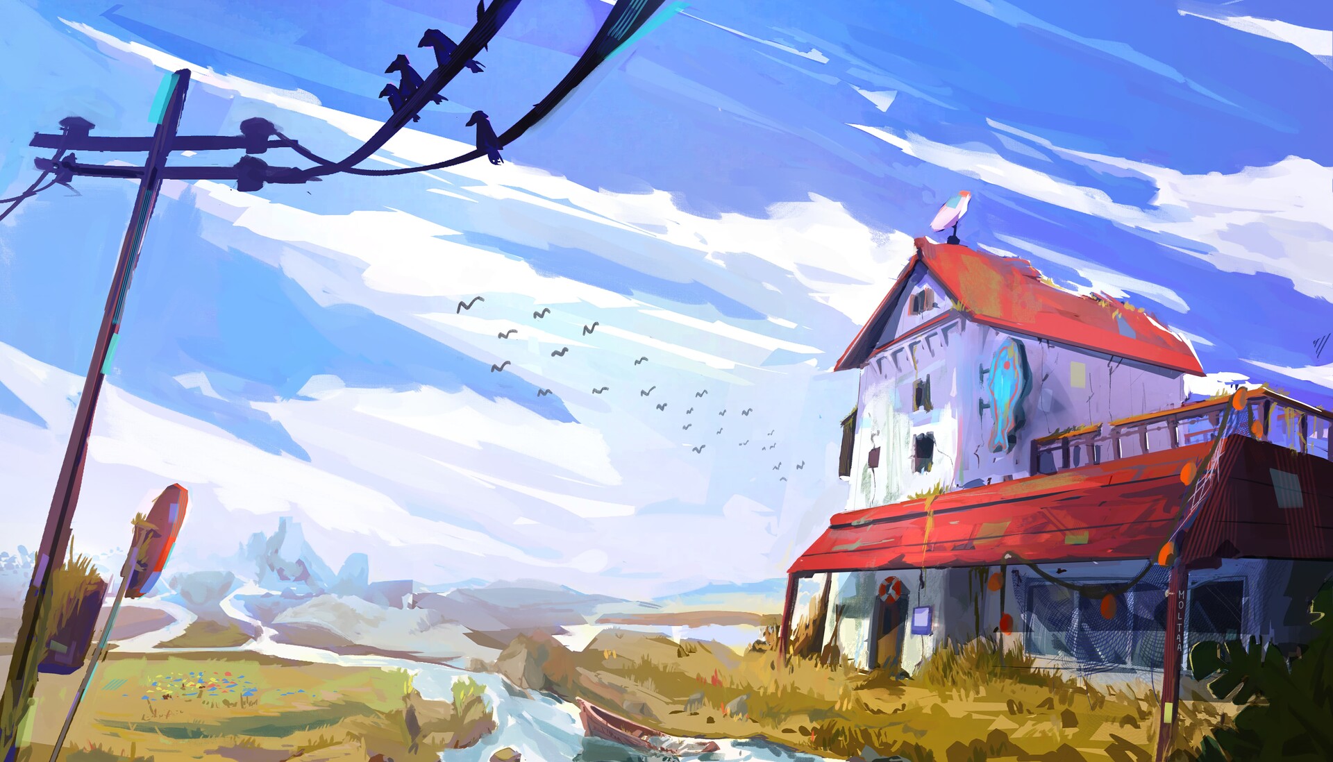 Mathieu Faes - Background painting