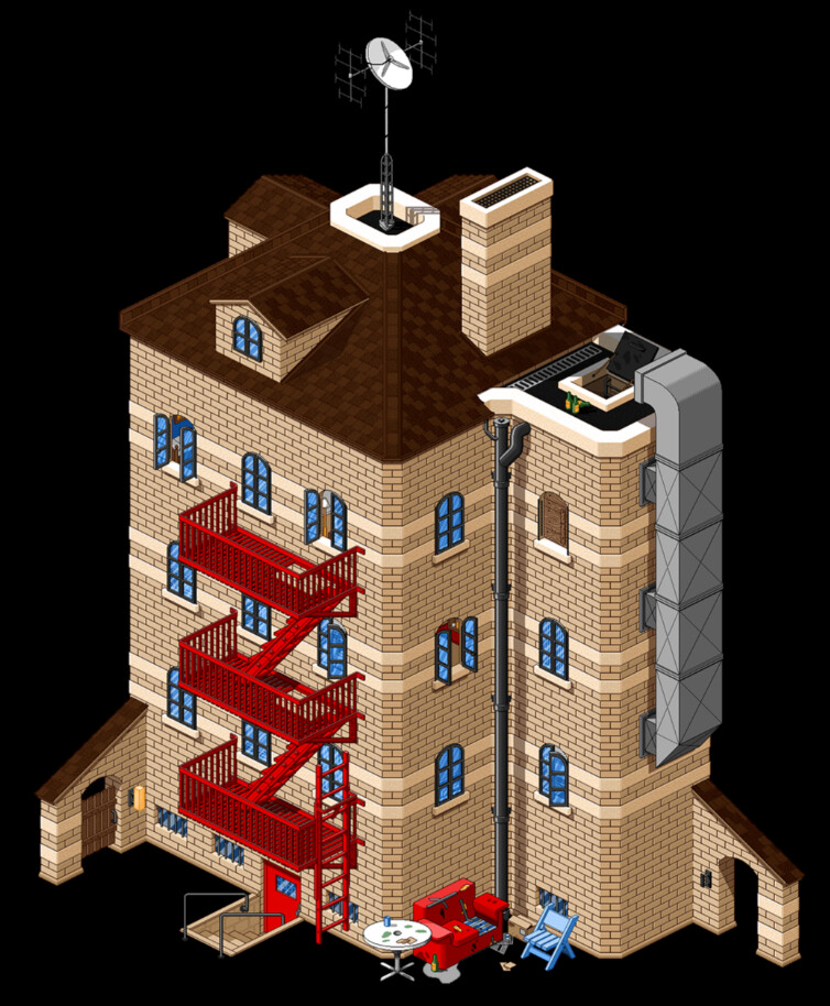 ArtStation - Pixel building