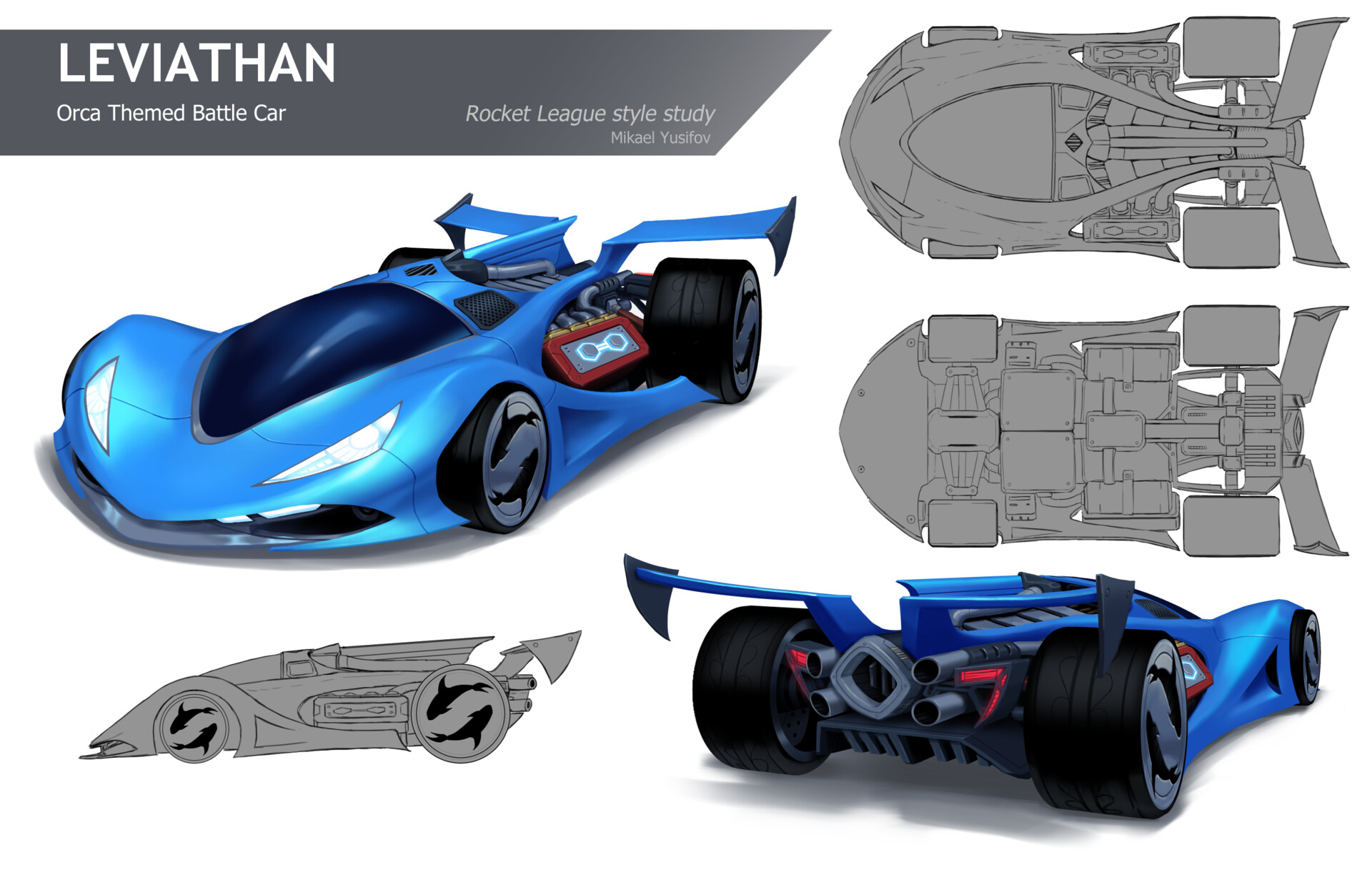 Mikael Yusifov - Leviathan - Rocket League style Battle Car
