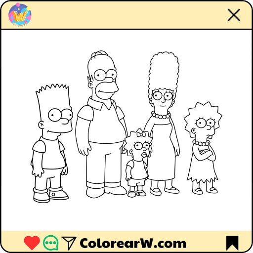 Dibujos De Los Simpson Para Colorear The Simpsons Imgenes