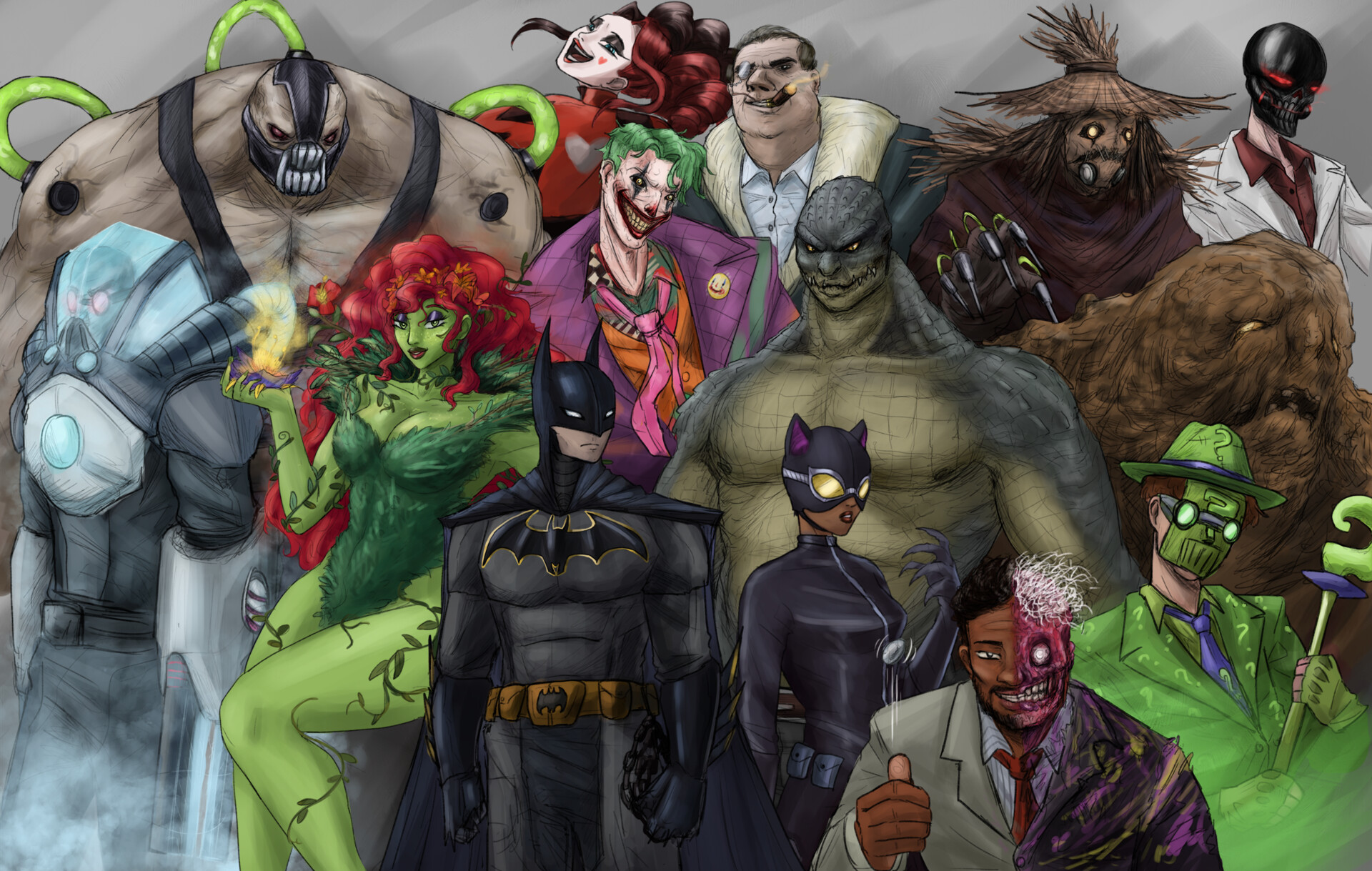 ArtStation - Batman and Villains