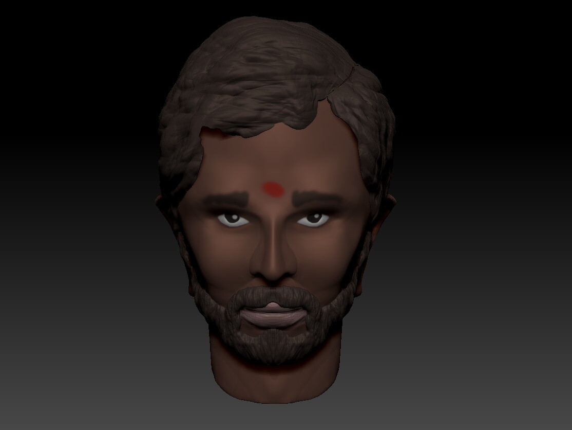 ArtStation - Pushpa Face Sculpting