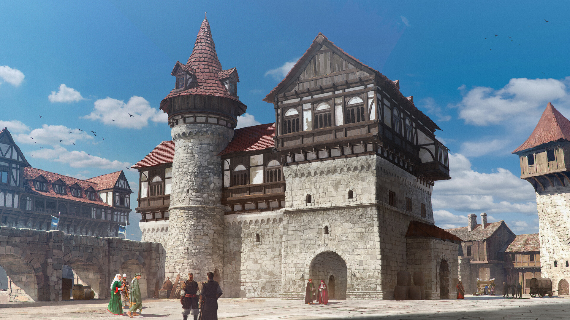 ArtStation - Medieval port house