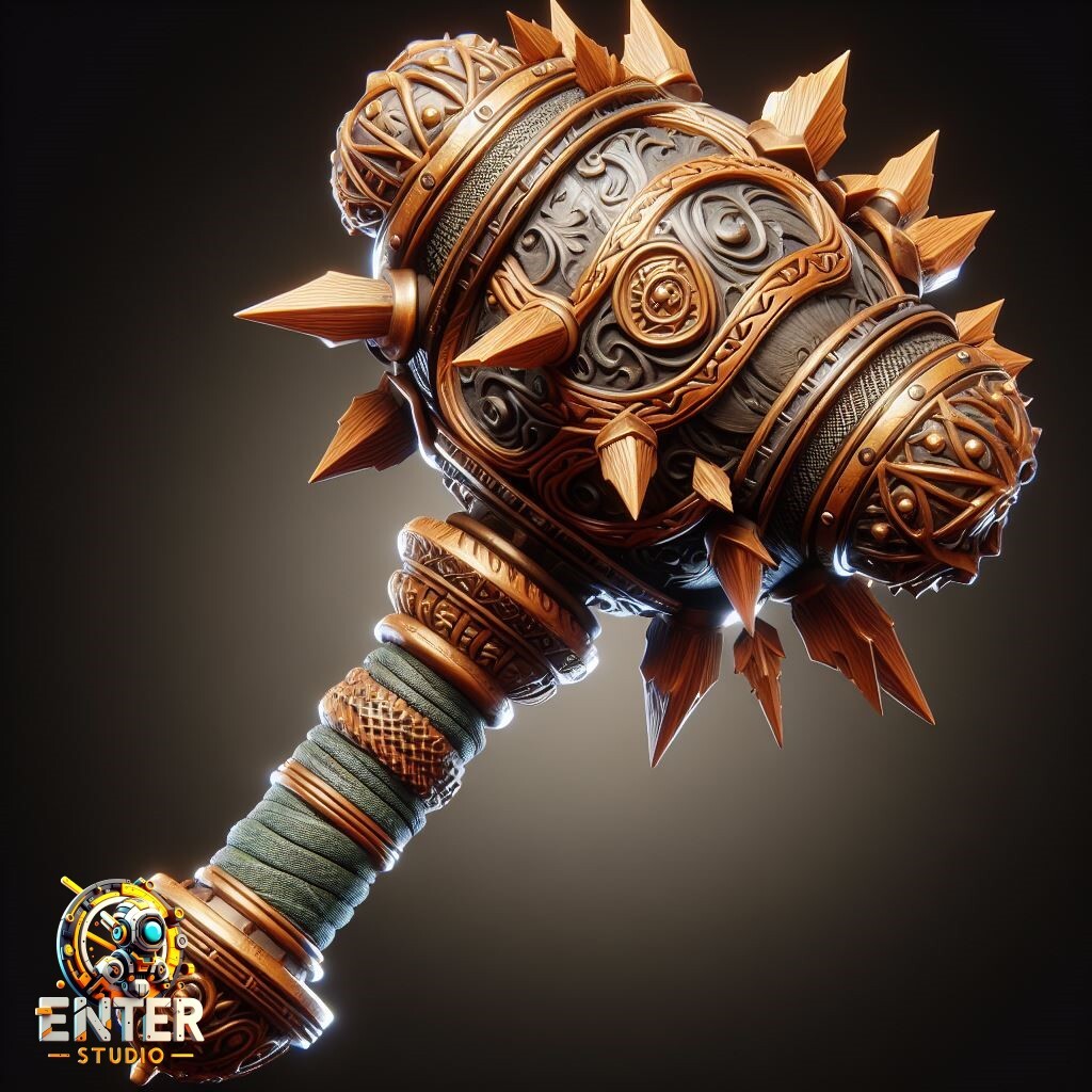 ArtStation - Fantasy Weapon Hammer