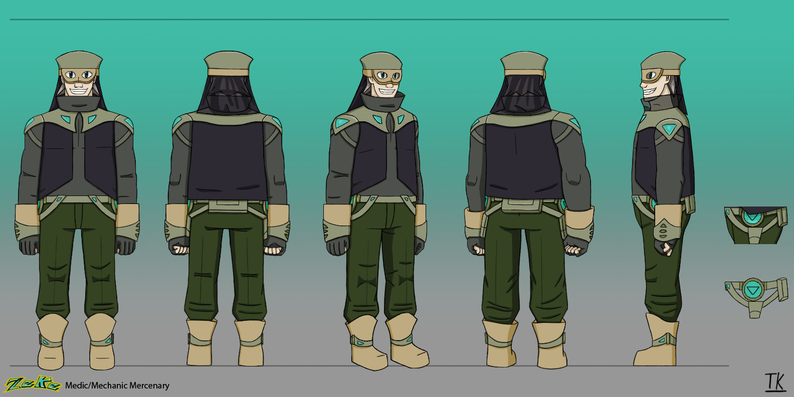 ArtStation - Zeke Turnaround Character Sheet