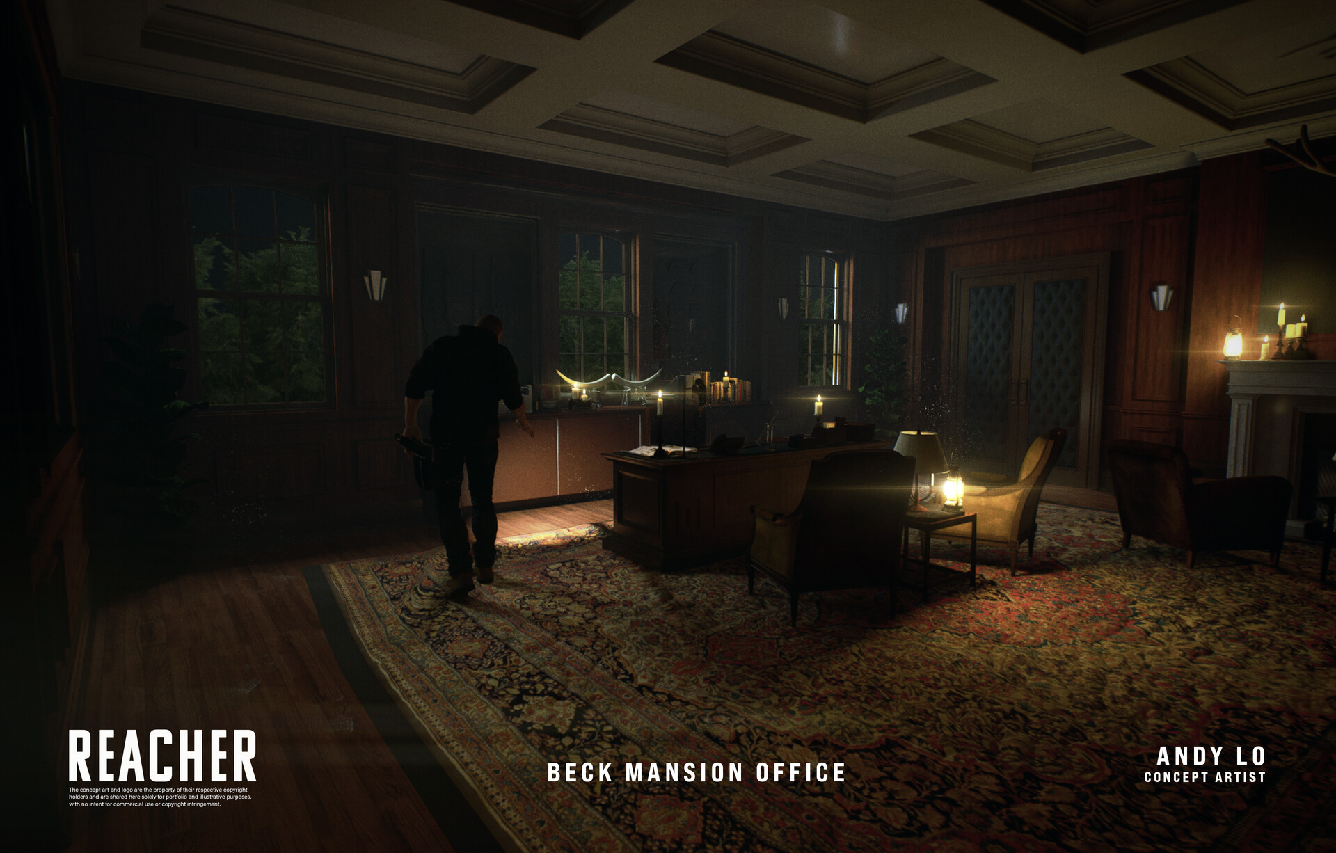 ANDY OLD - REACHER SEASON 3 - Beck Mansion Office