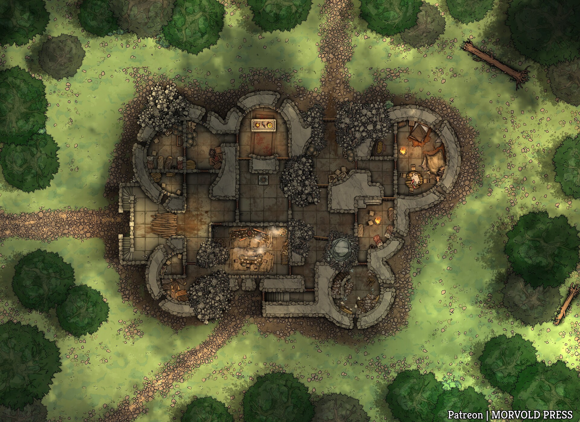 Morvold Press - Castle Cragmaw | Lost Mine of Phandelver [88 x 64]