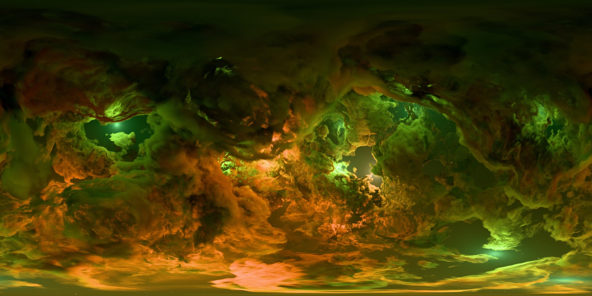ArtStation - Emerald Nebula Skybox 8k, 360°