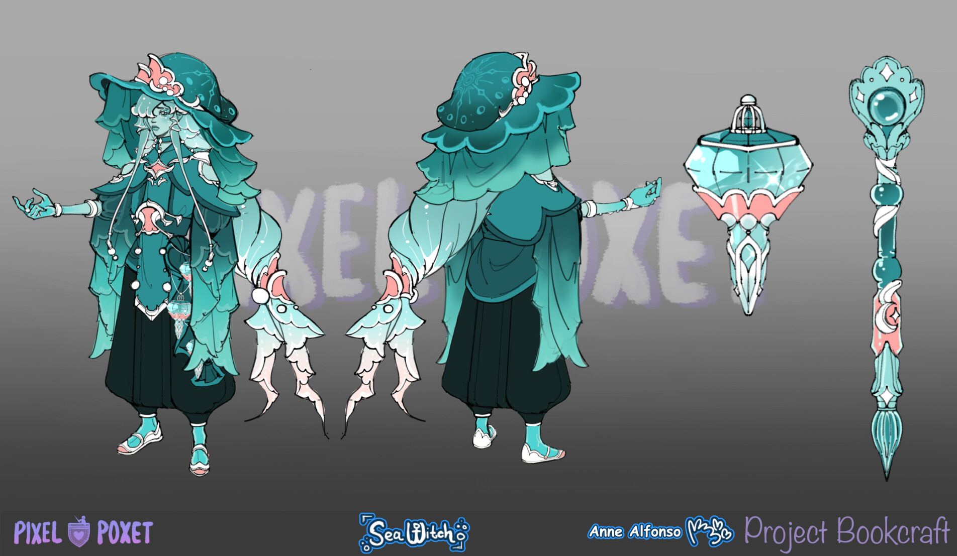 ArtStation - Pixel Poxet Project Bookcraft Sea Witch Concepts