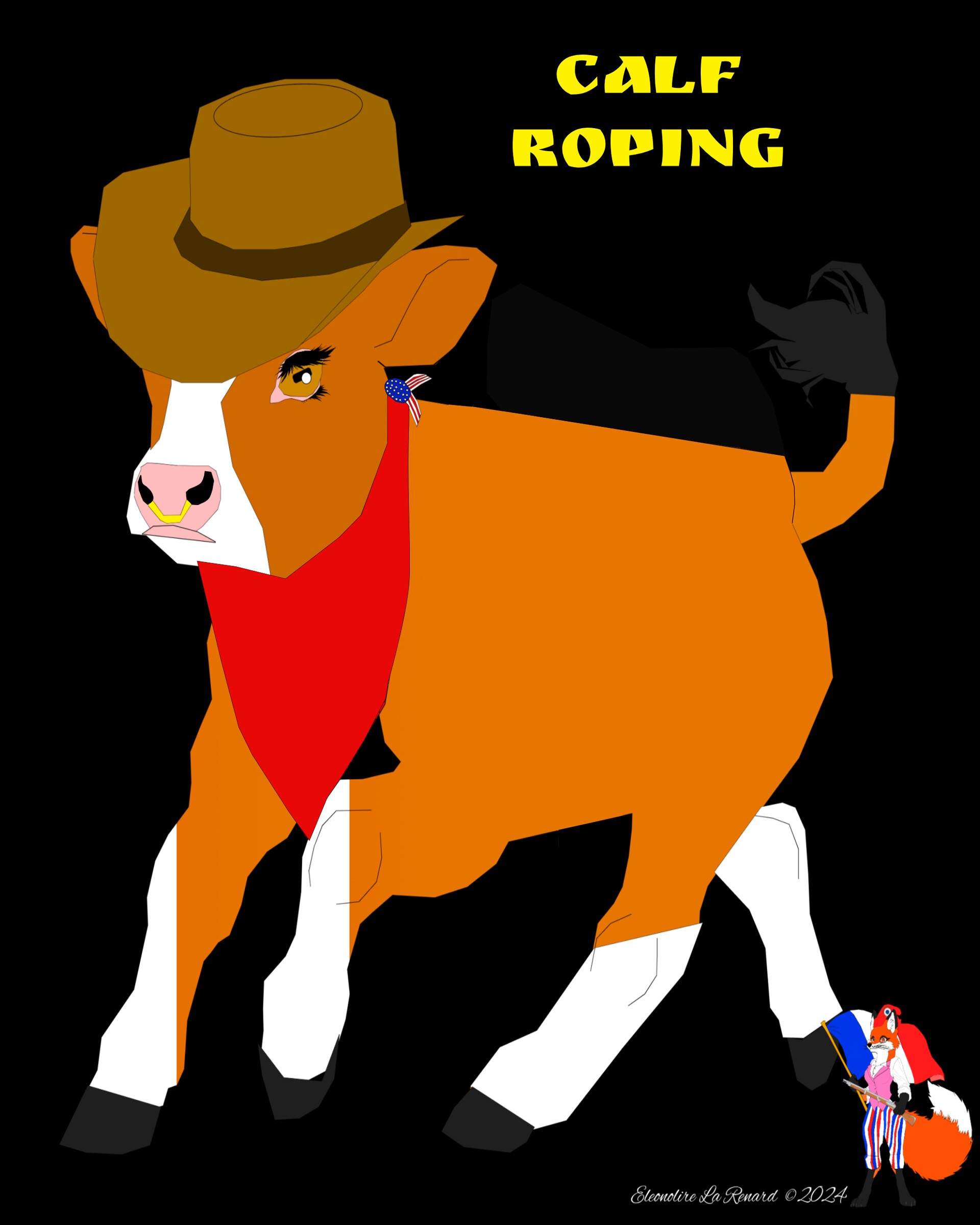 ArtStation - Calf roping