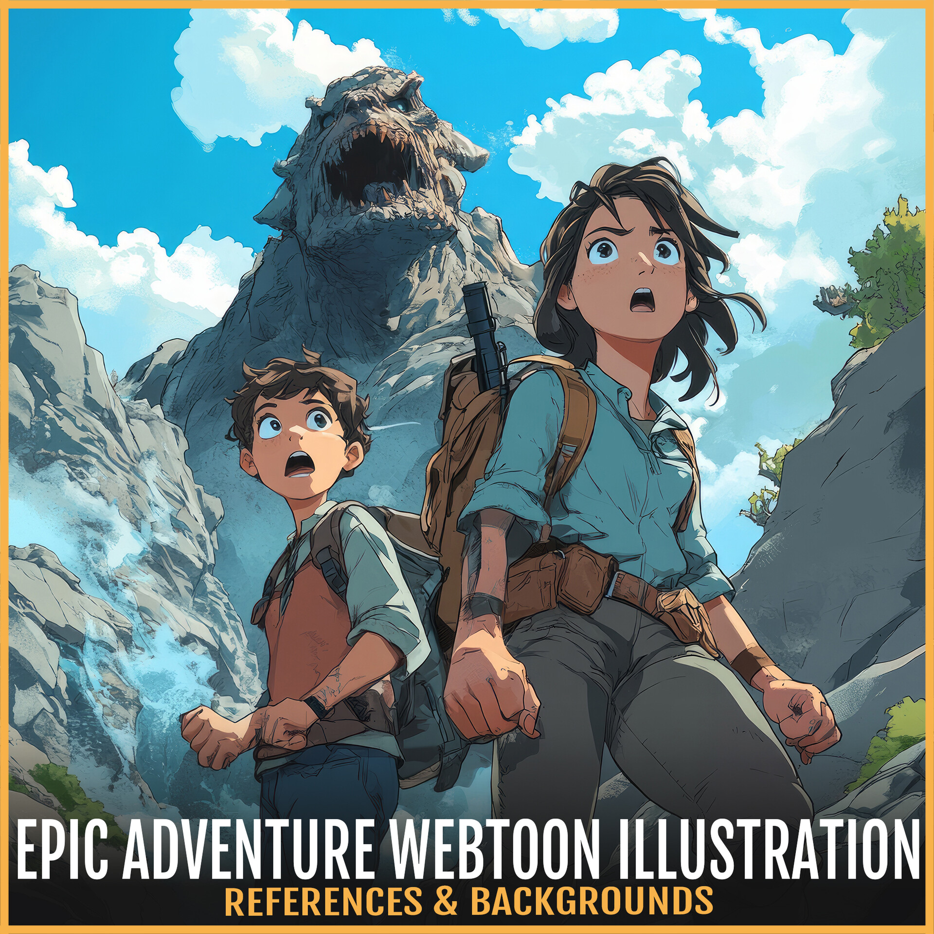ArtStation - 606 Epic Adventure Webtoon Illustration