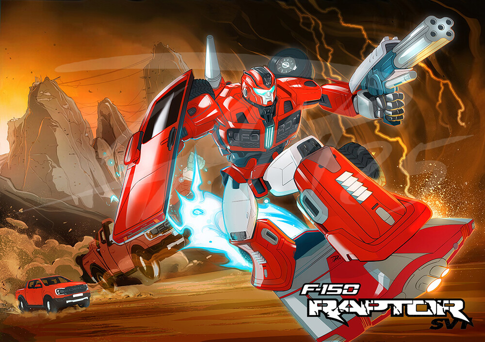 ArtStation - Transformers Meet Ford F-150 Raptor