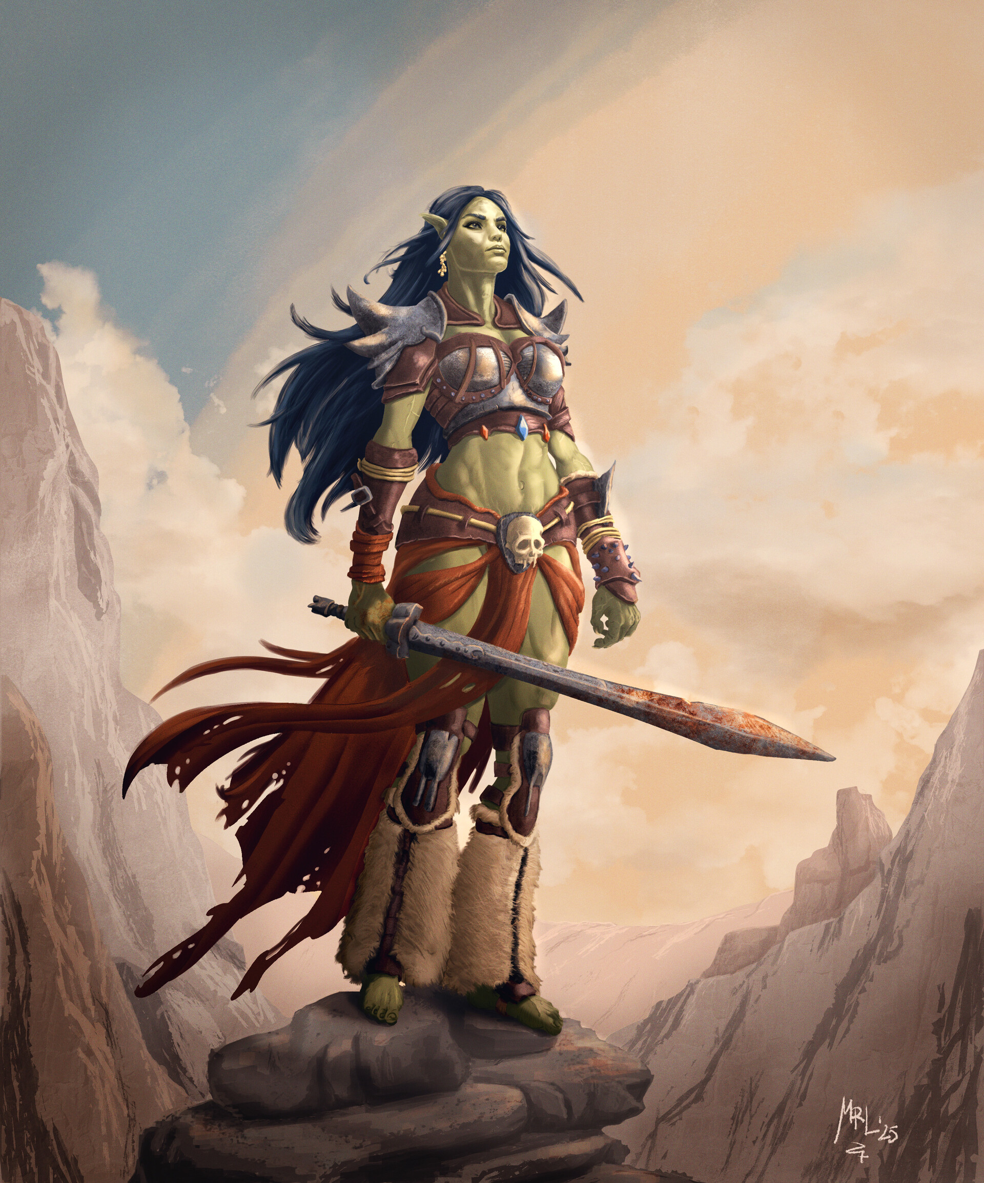 ArtStation - ORC WARRIOR WOMAN