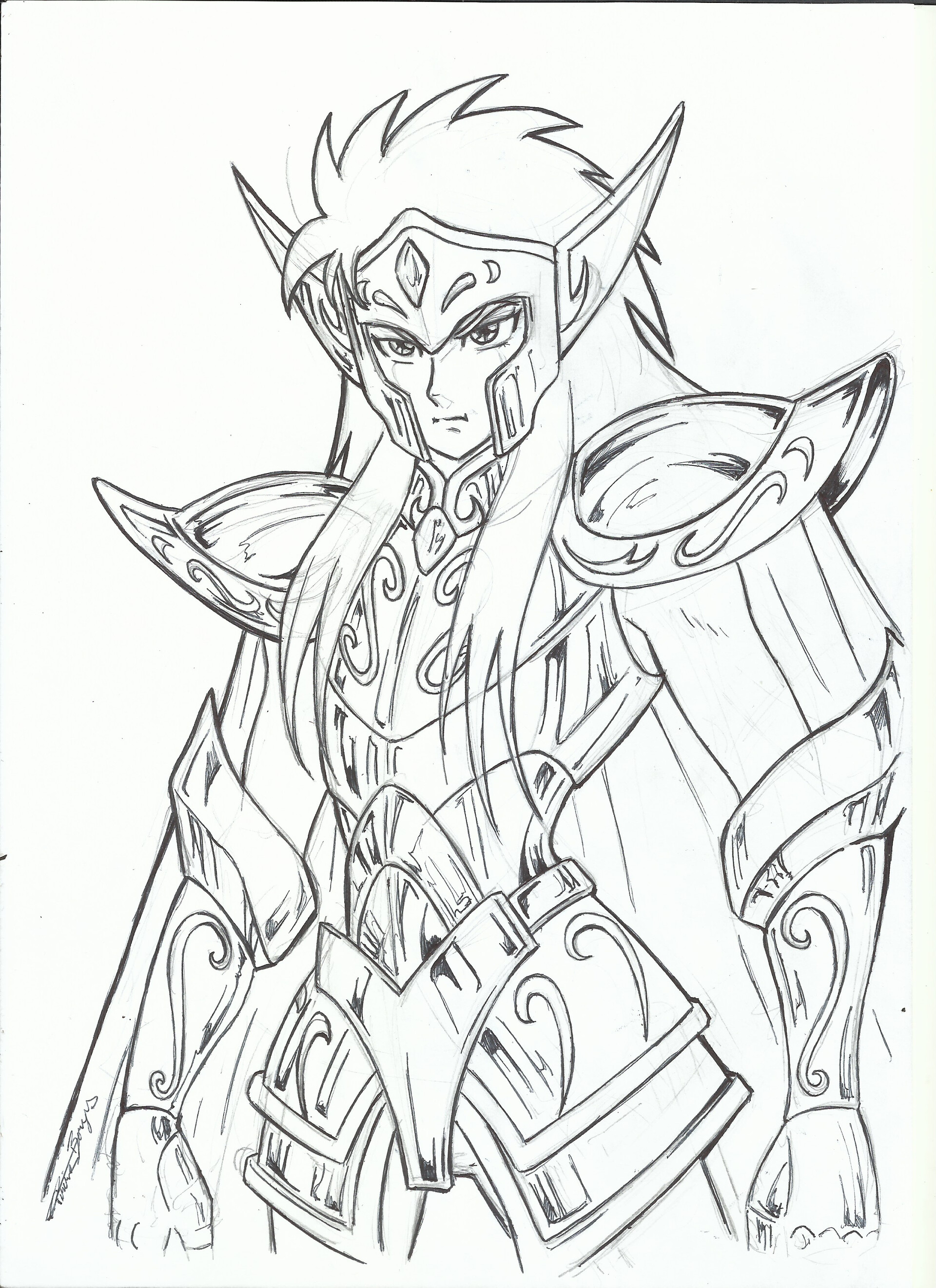 saint seiya coloring book