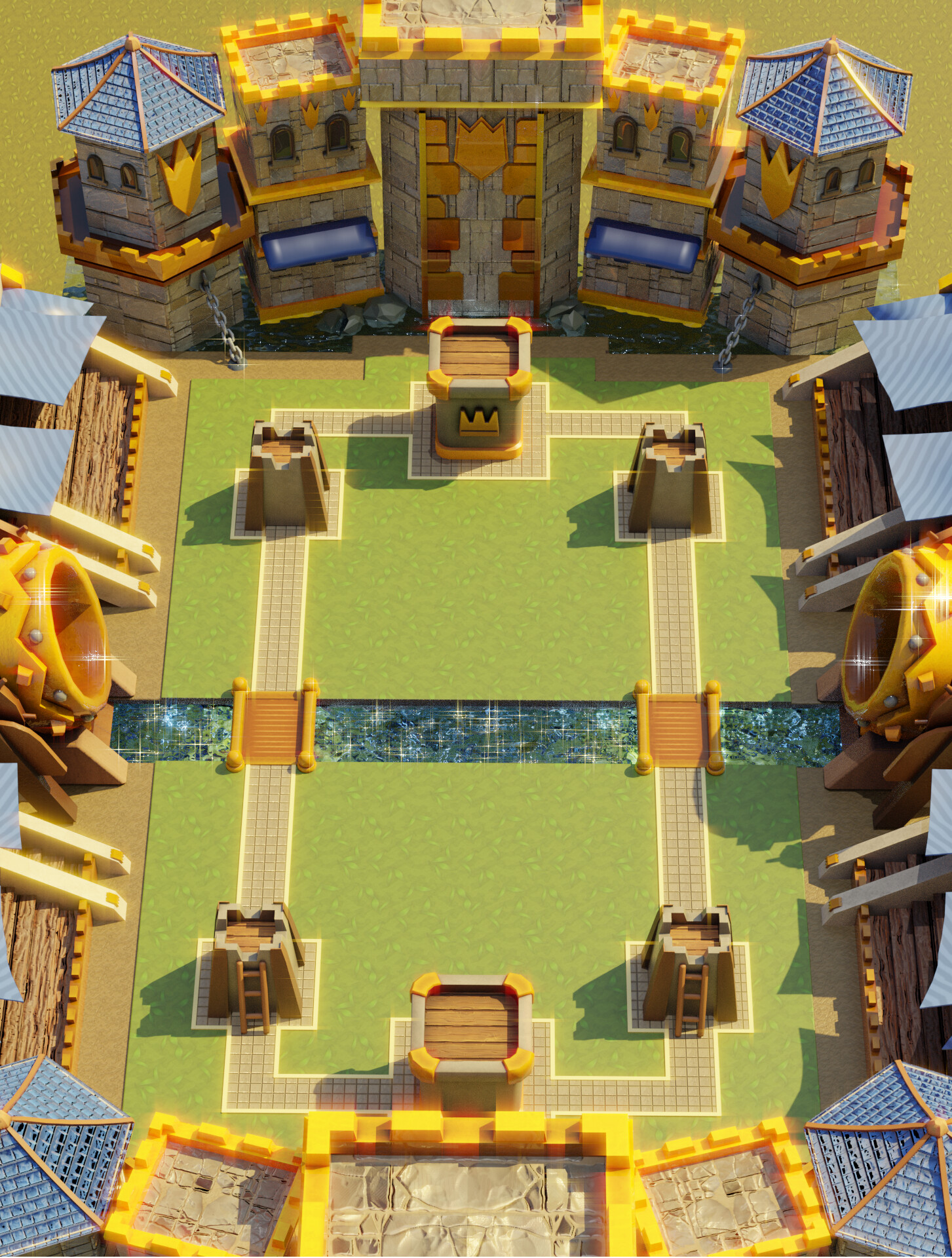 ArtStation - clash royal - Royal Map