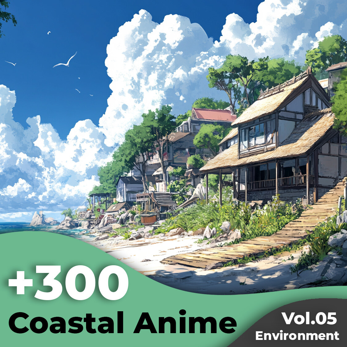 ArtStation - +300 Coastal Anime Environment Reference (4k)