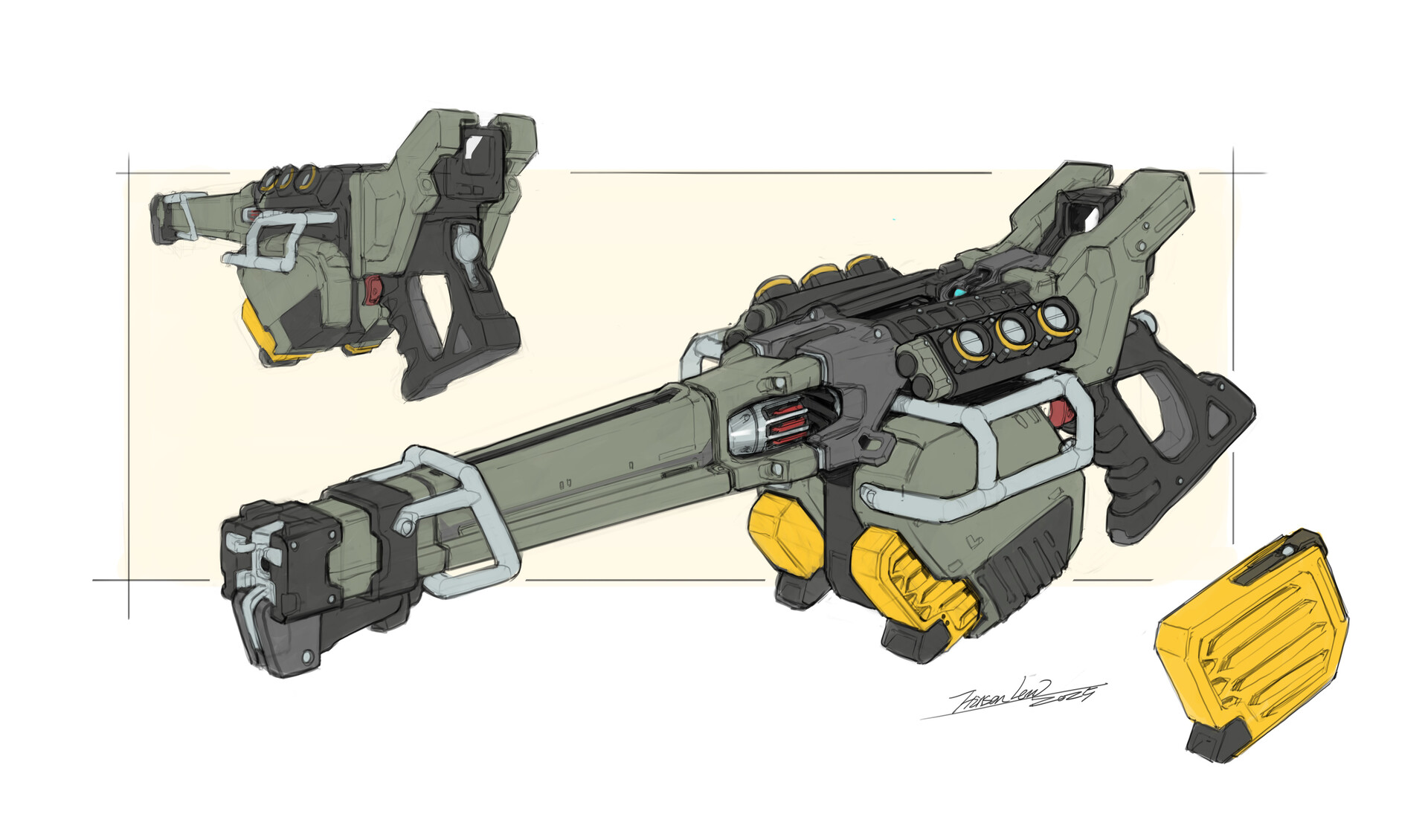 ArtStation - Kinetic energy launcher for large combat units