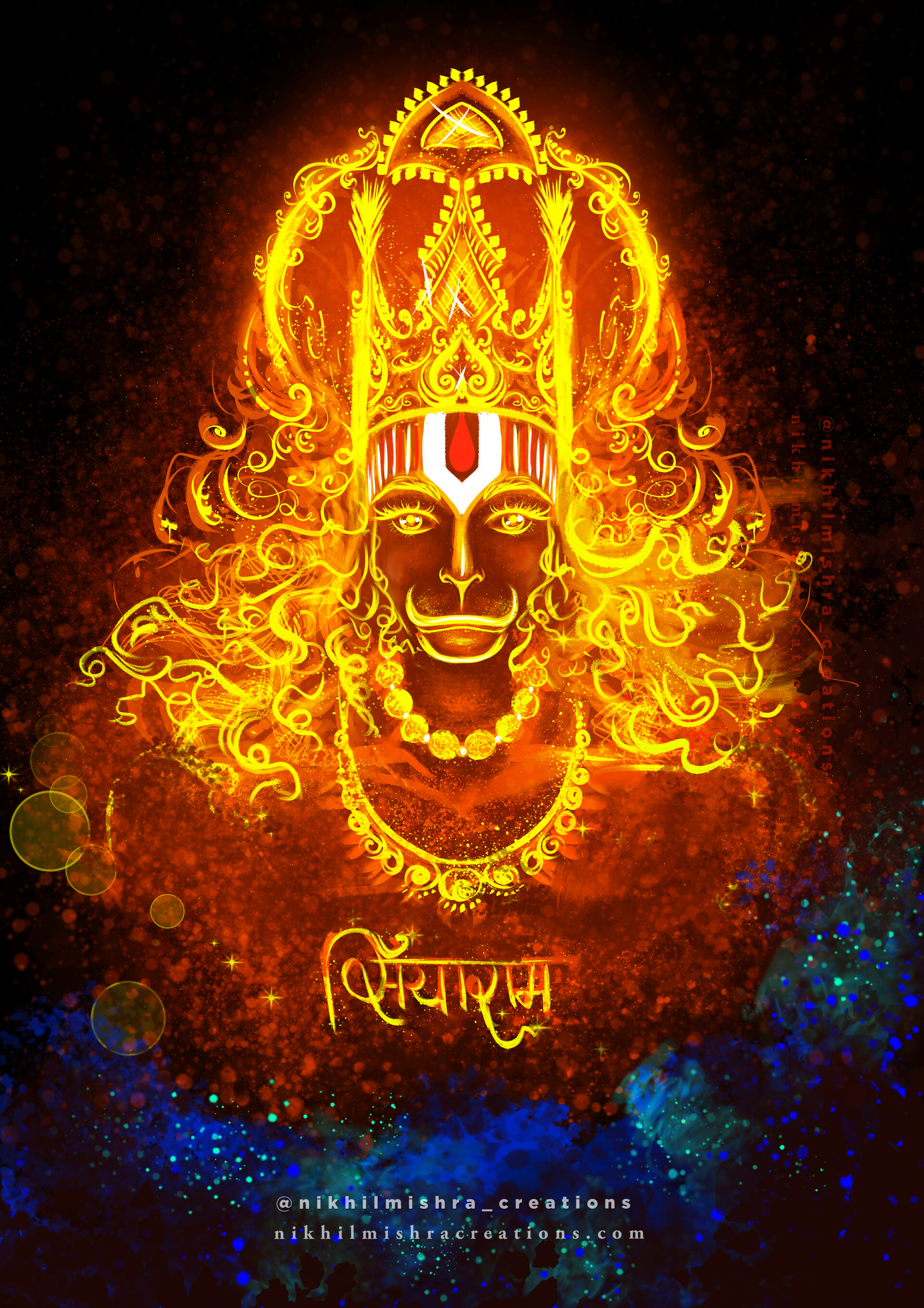 ArtStation - Hanuman ji digital art
