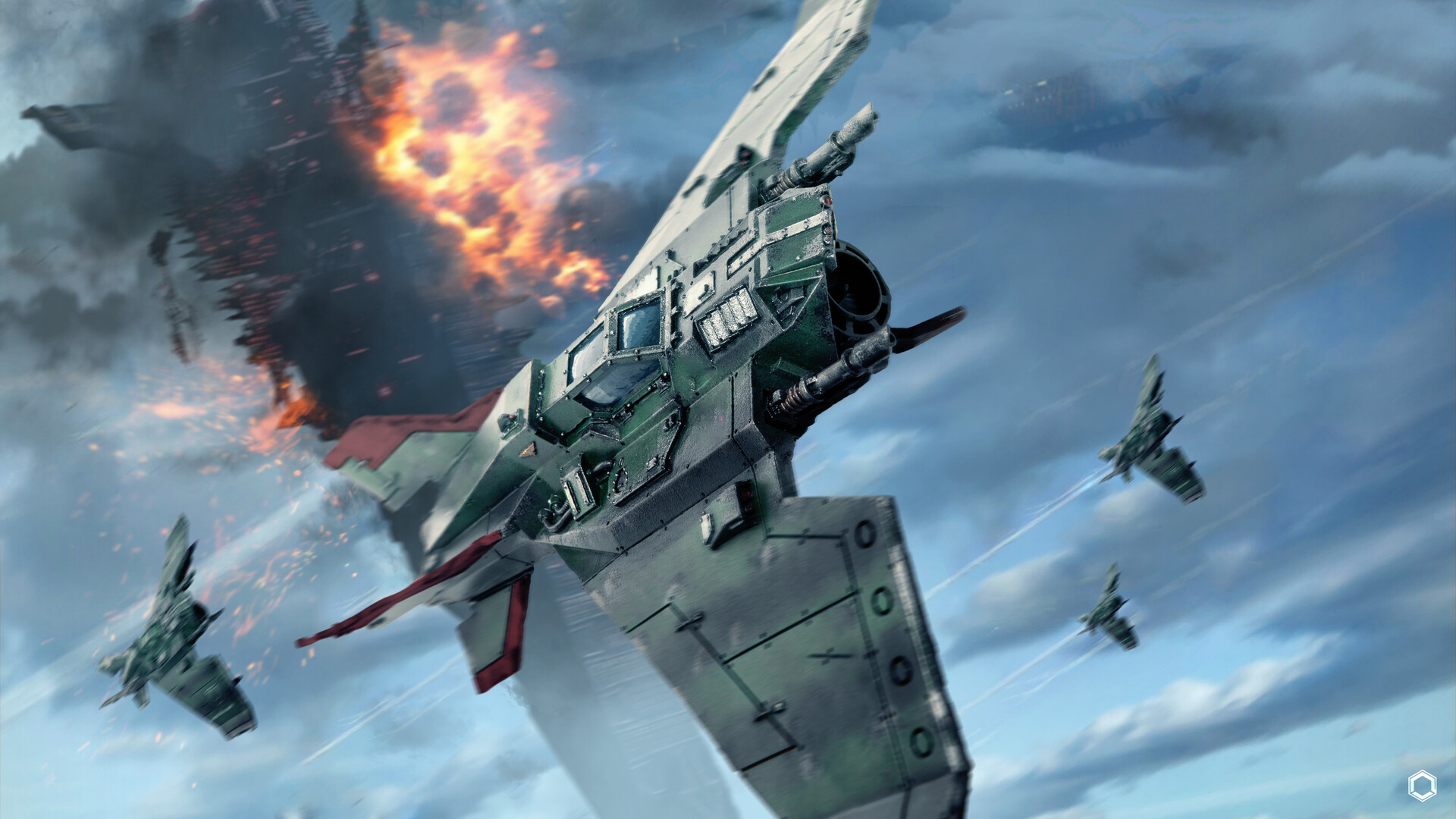 ArtStation - Imperial Navy Voss Pattern Lightning - Aeronautica Imperialis