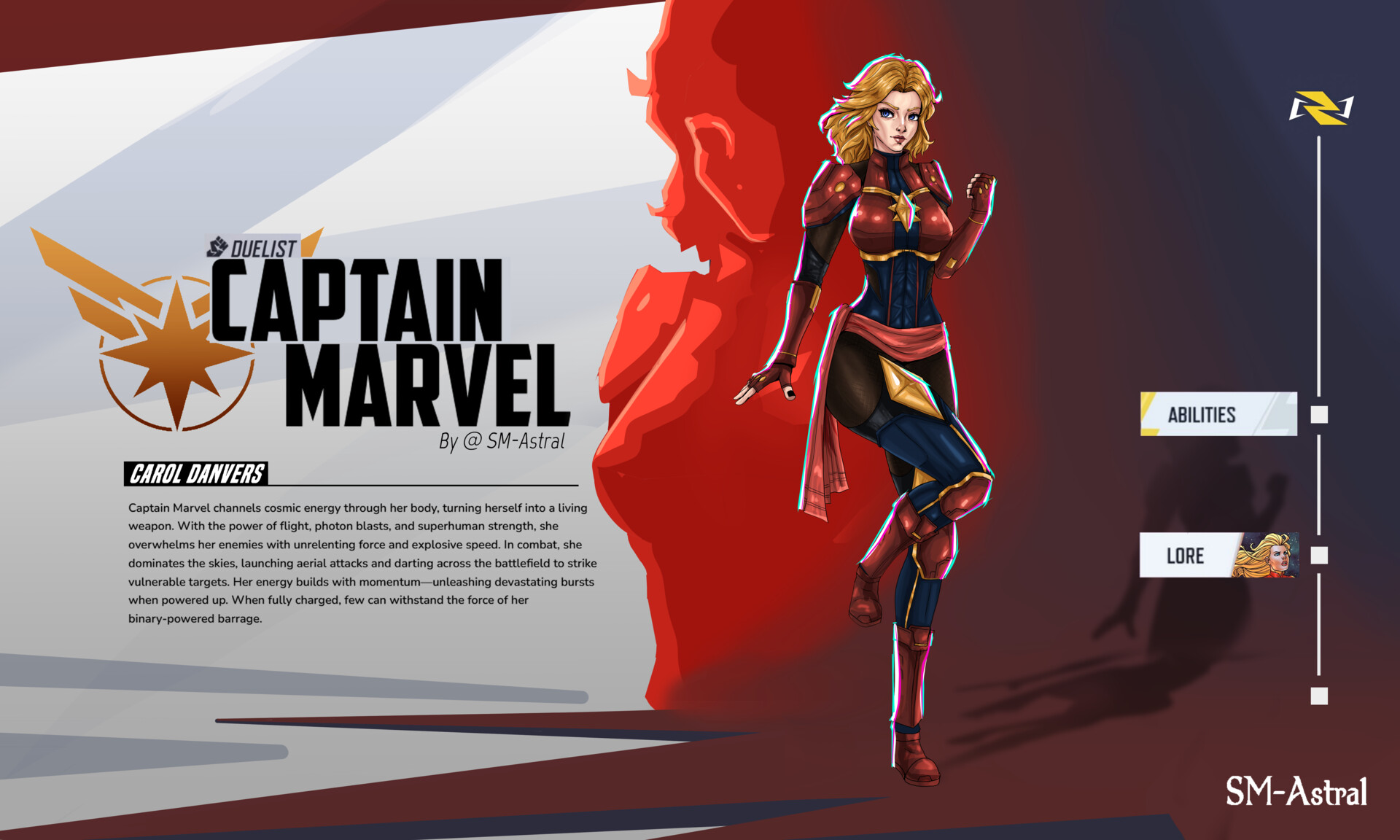 ArtStation - Captain Marvel - Marvel Rivals Concept