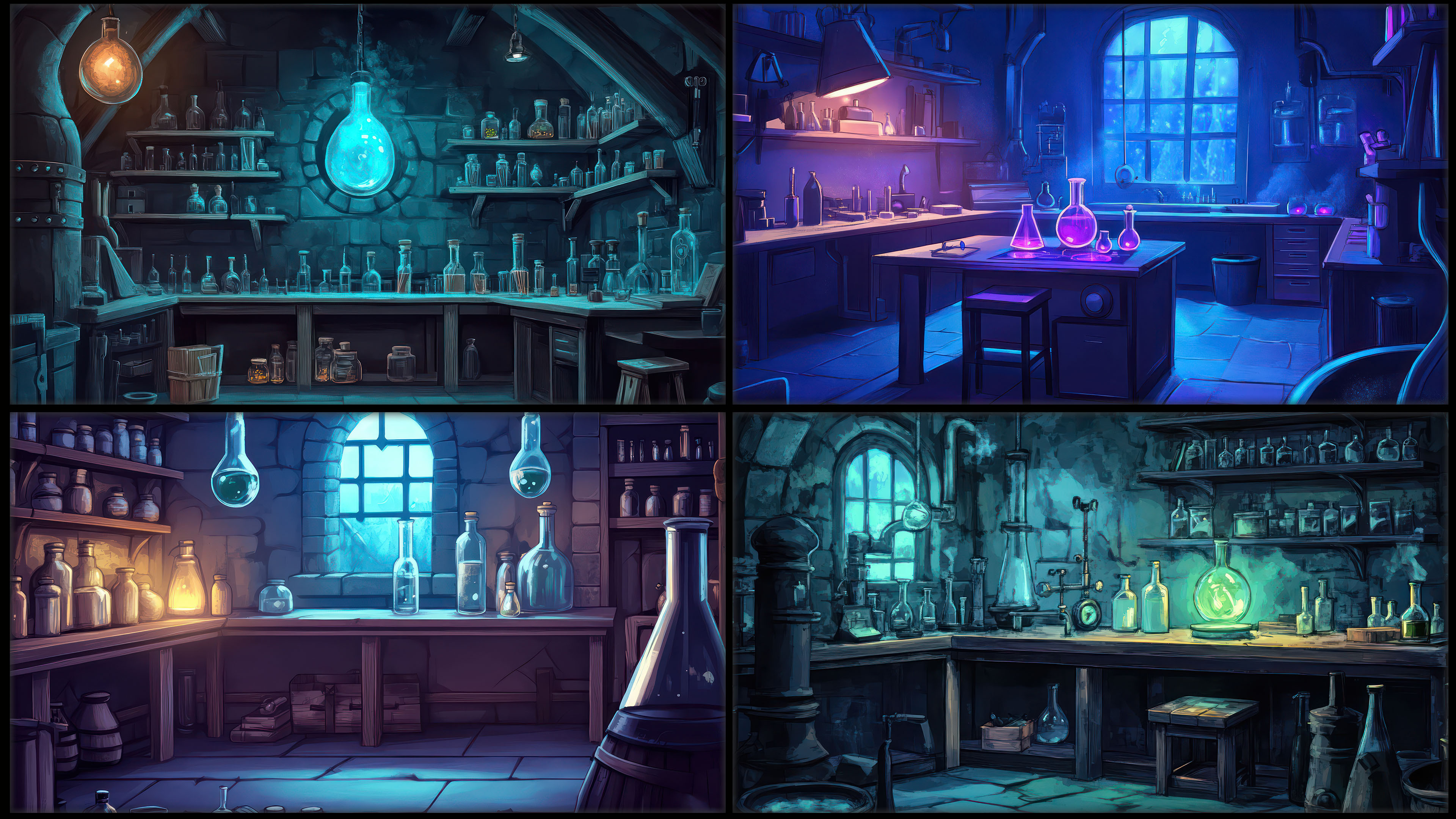 Ferial Concept - 🔹220 Magic Laboratory - Cartoon Concept Reference ...