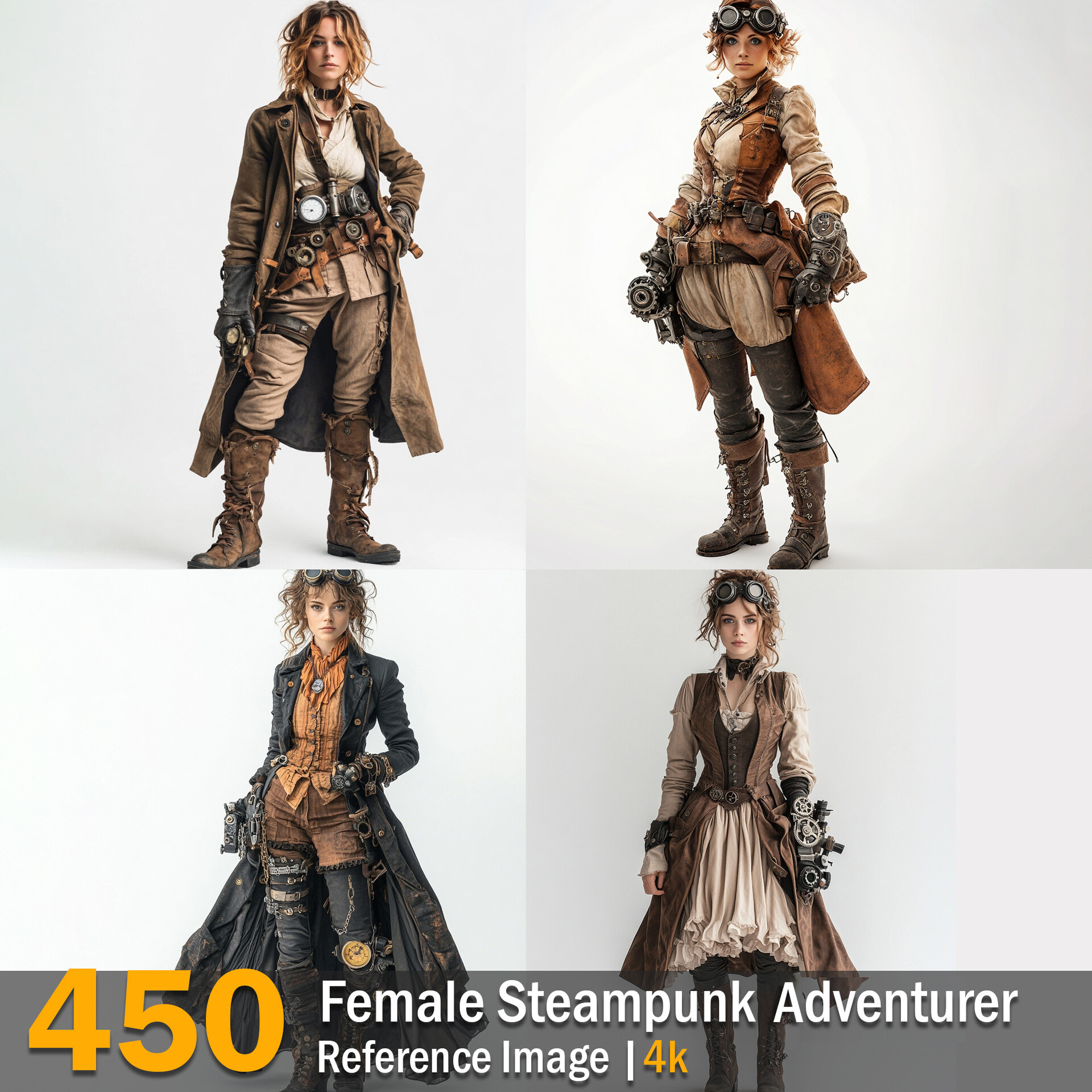 ArtStation - Female Steampunk Adventurer | Reference Images | 4K