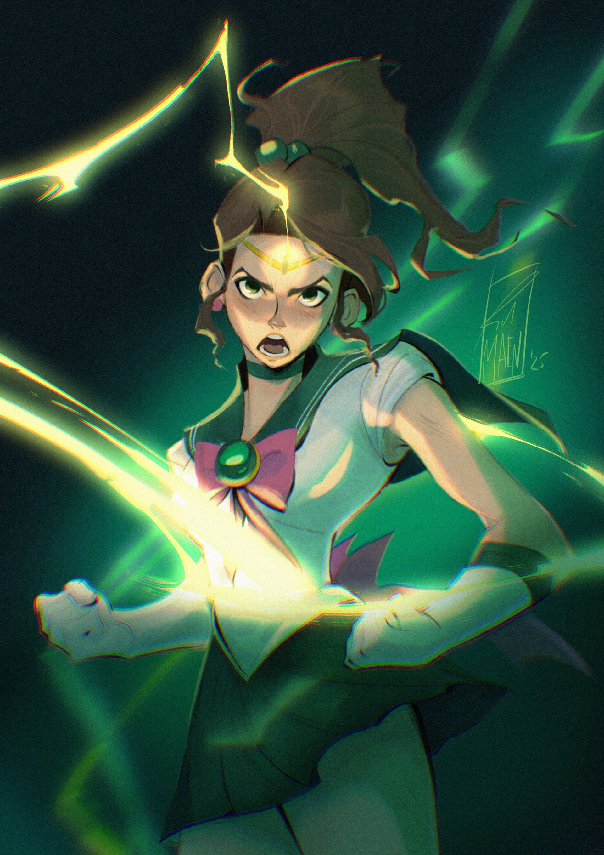 ArtStation - Sailor Jupiter Fanart
