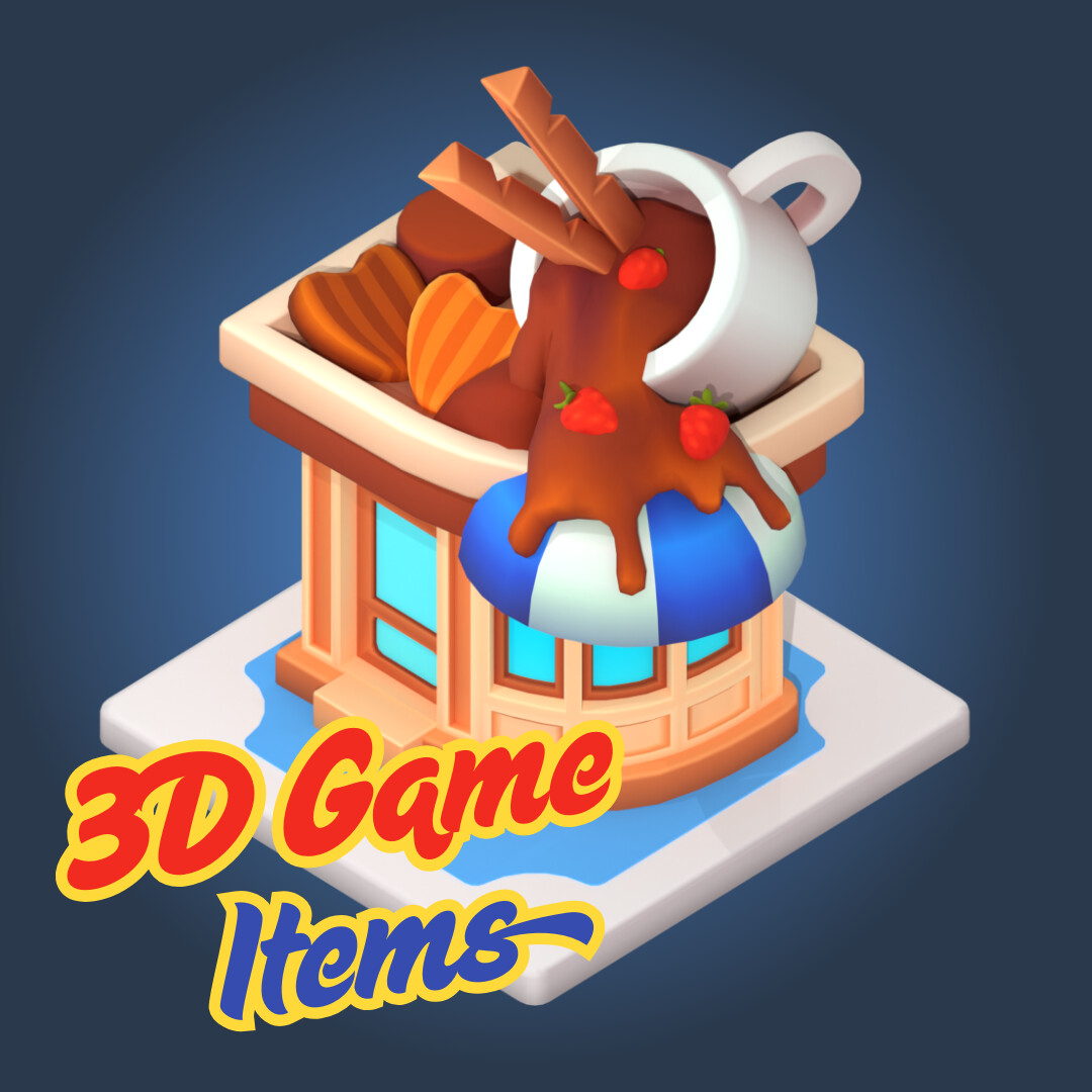 ArtStation - Casual 3D Game Items and Environment