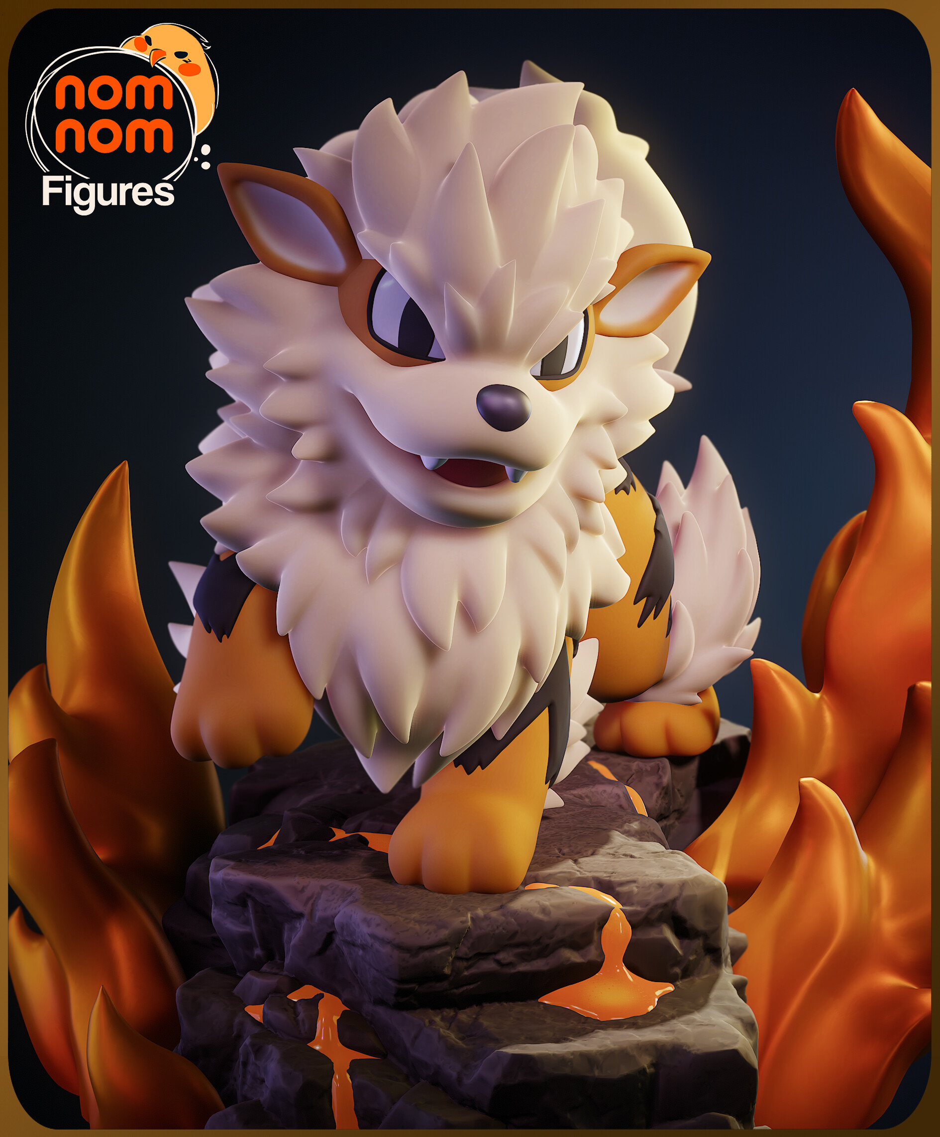 NomNom Figures - Chibi Arcanine - Pokemon