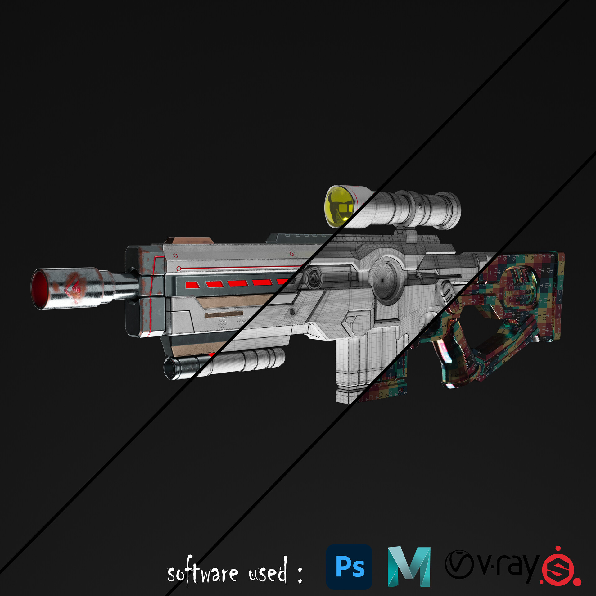 ArtStation - VX-9 “Specter” Pulse Rifle