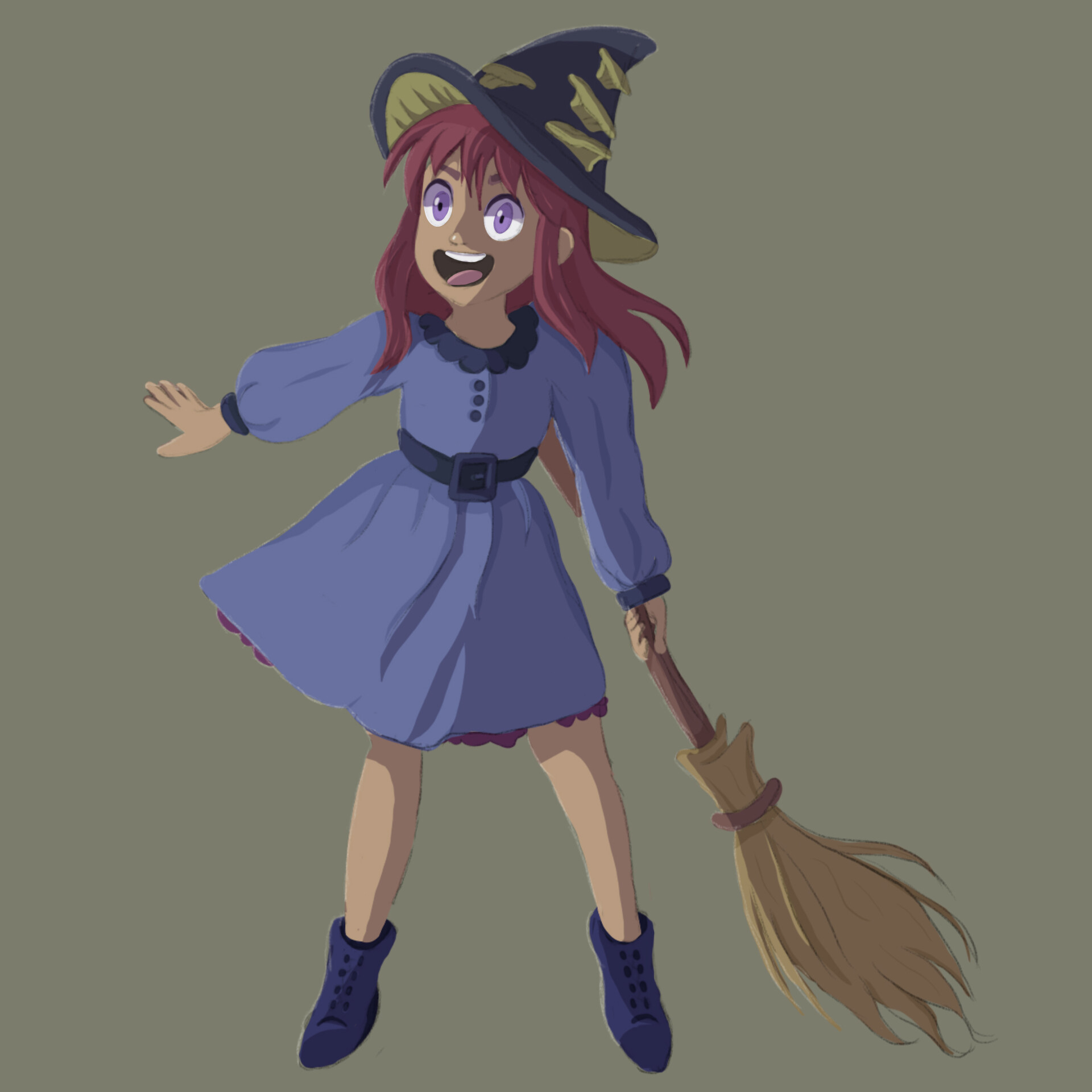 ArtStation - Ivy, the Apprentice Witch! 🧹