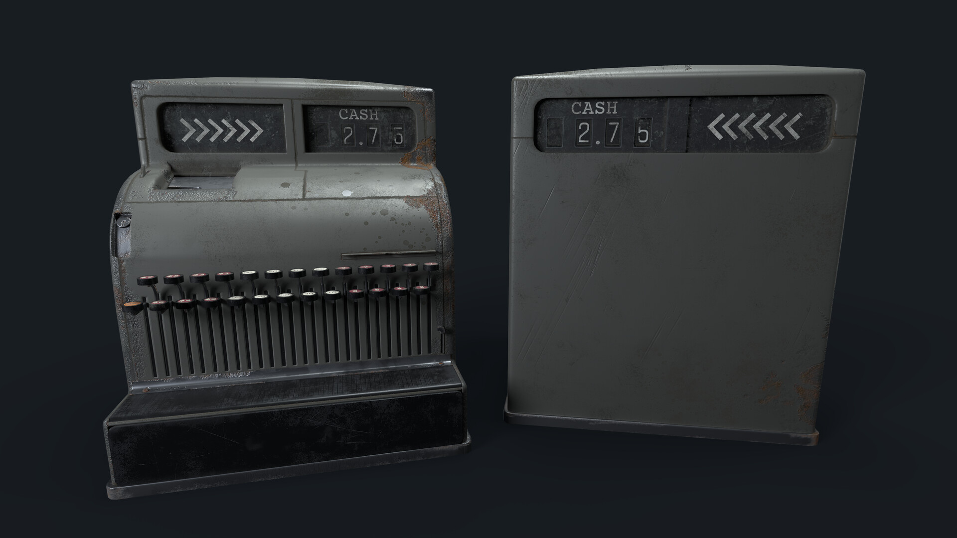 ArtStation - Old Rusty Cash Register