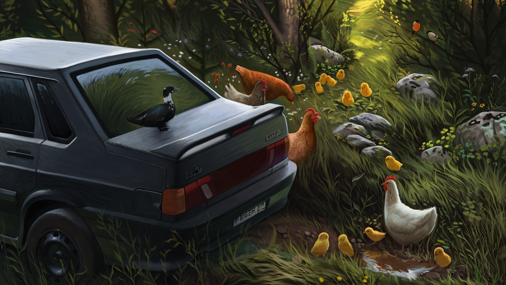 ArtStation - Chickens