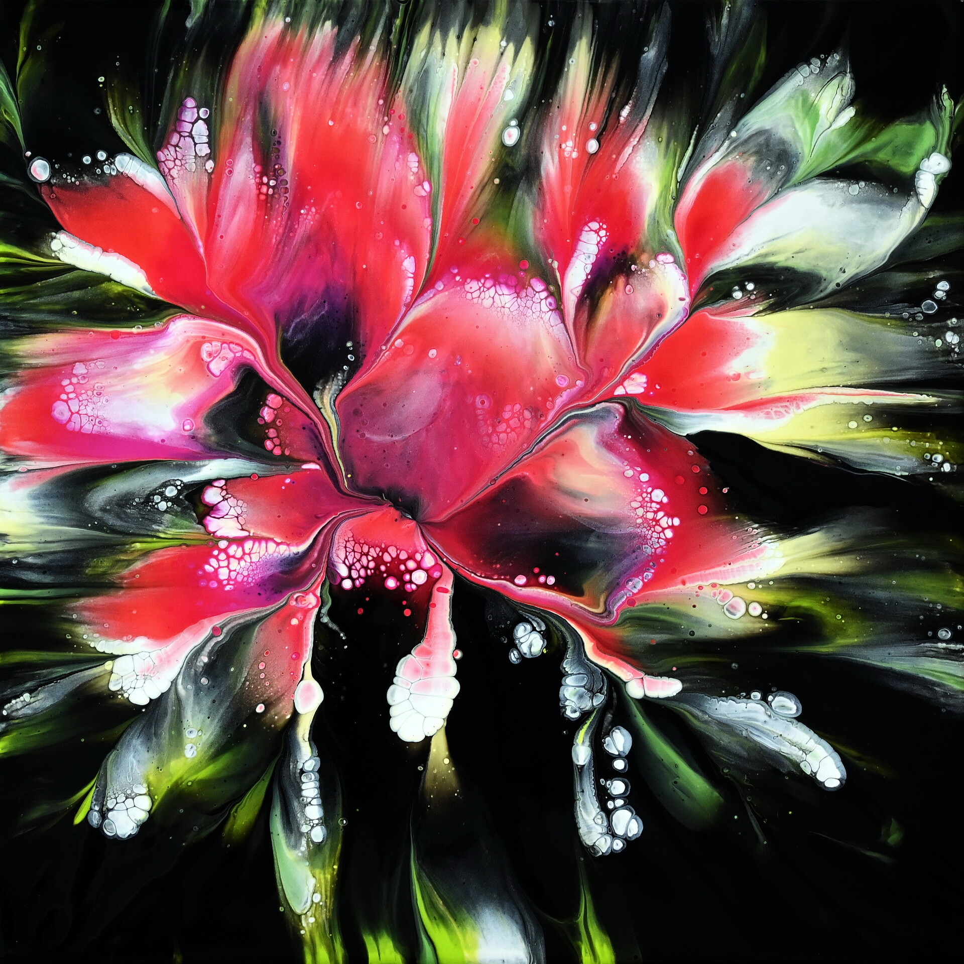 Fiona Art - 10 Minute Flower Dip ~ Beginner Friendly Fluid Art That ...