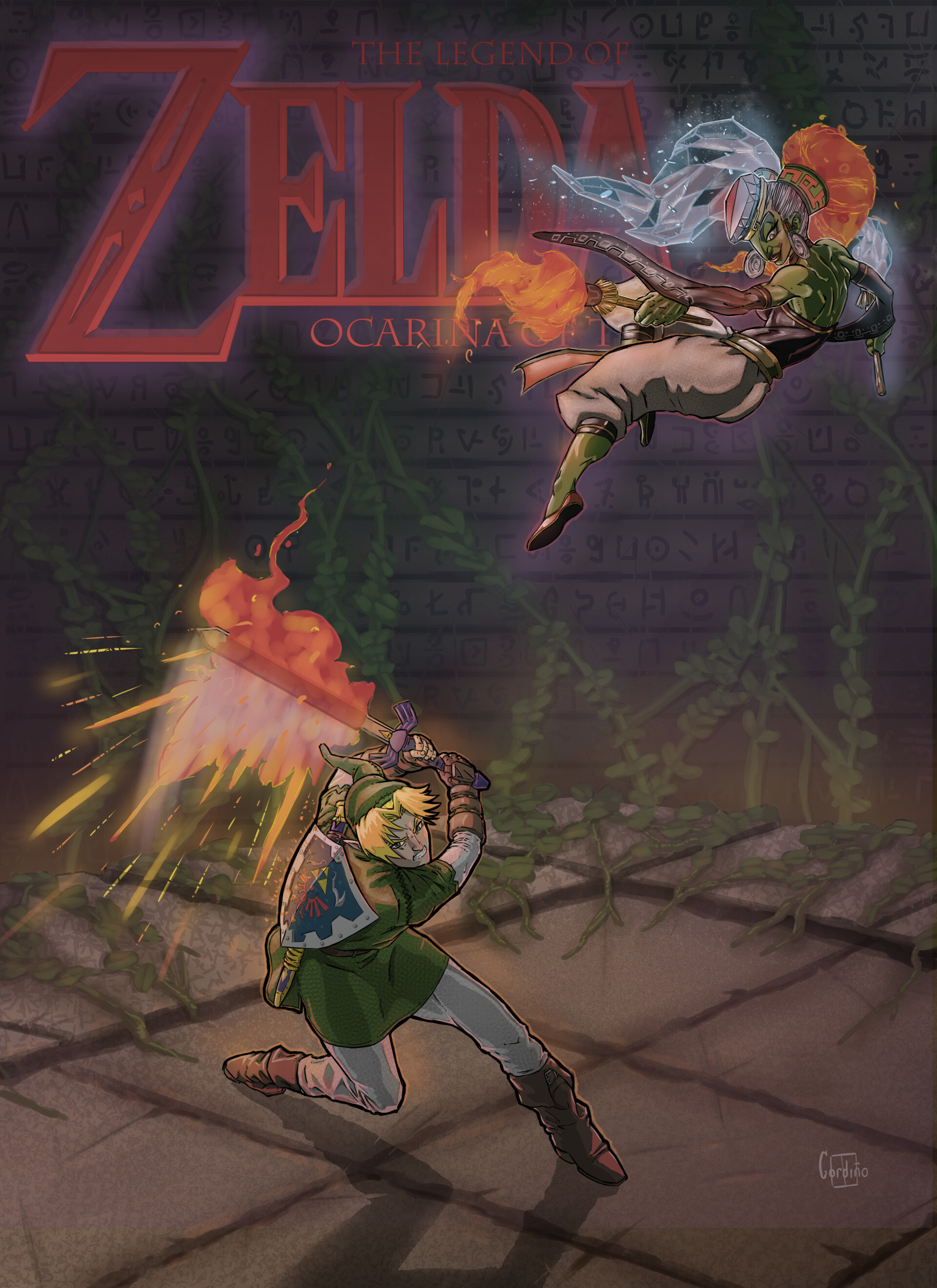 Willie Gordon - Fanart I made of Link vs. Twinrova