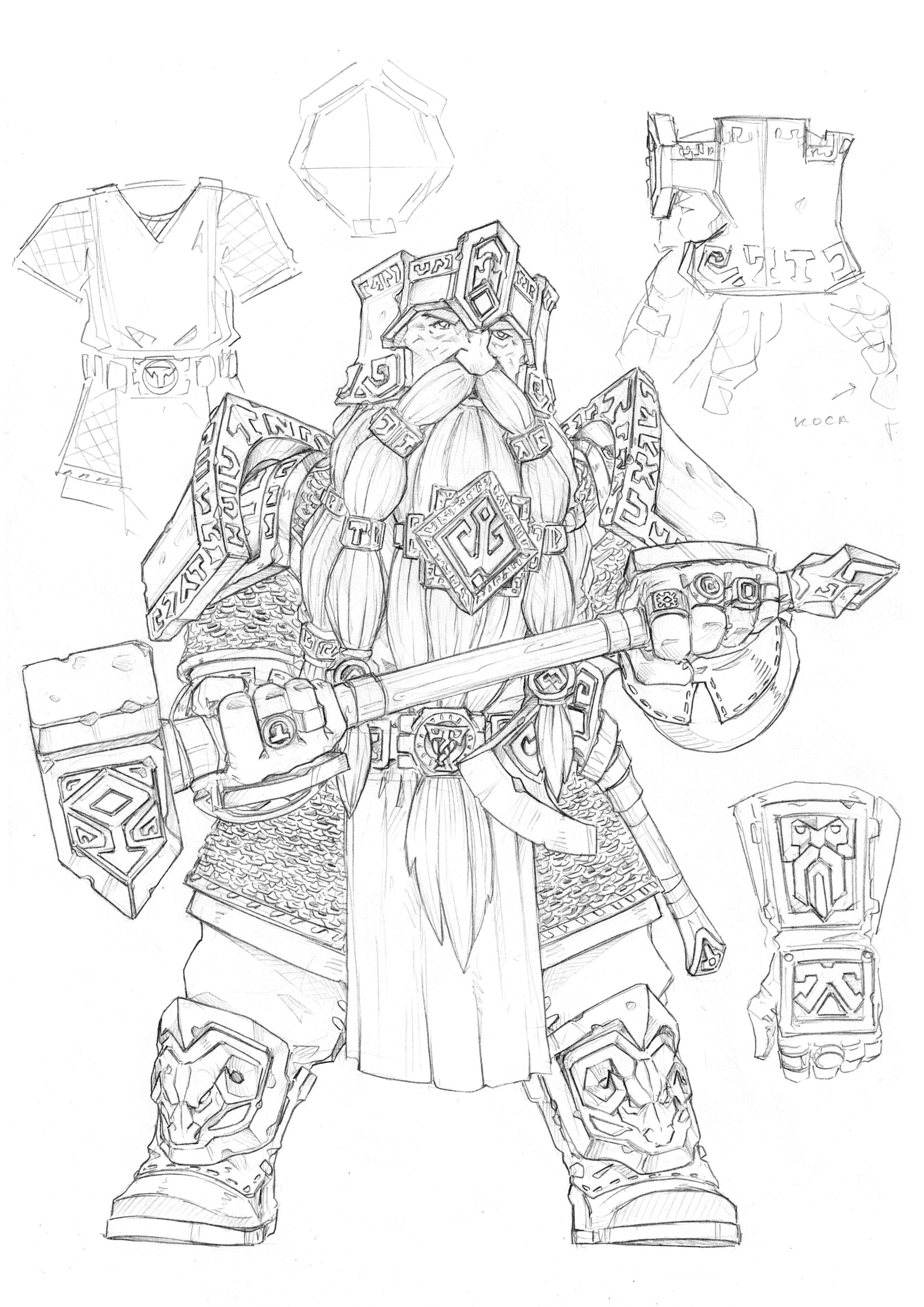 ArtStation - Dwarf hammer