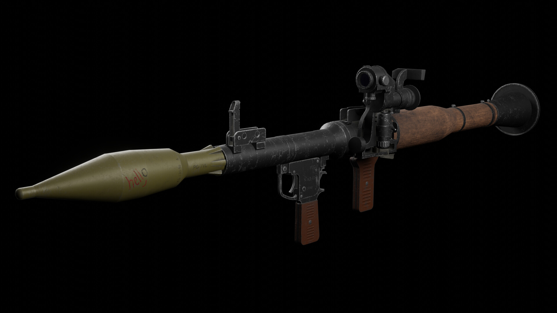 ArtStation - RPG-7: 3D Weapon Game Ready Model