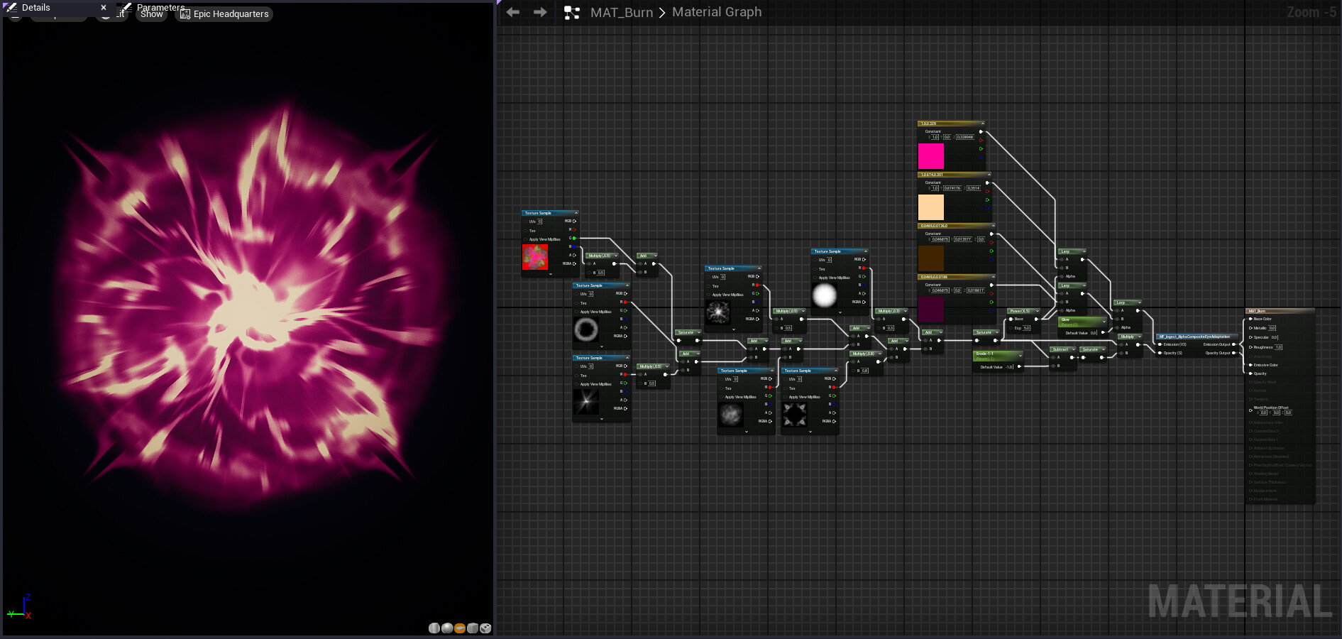 Ethan Du Toit Real-Time VFX Portfolio - Ignis Flare / Unreal Engine Sketch