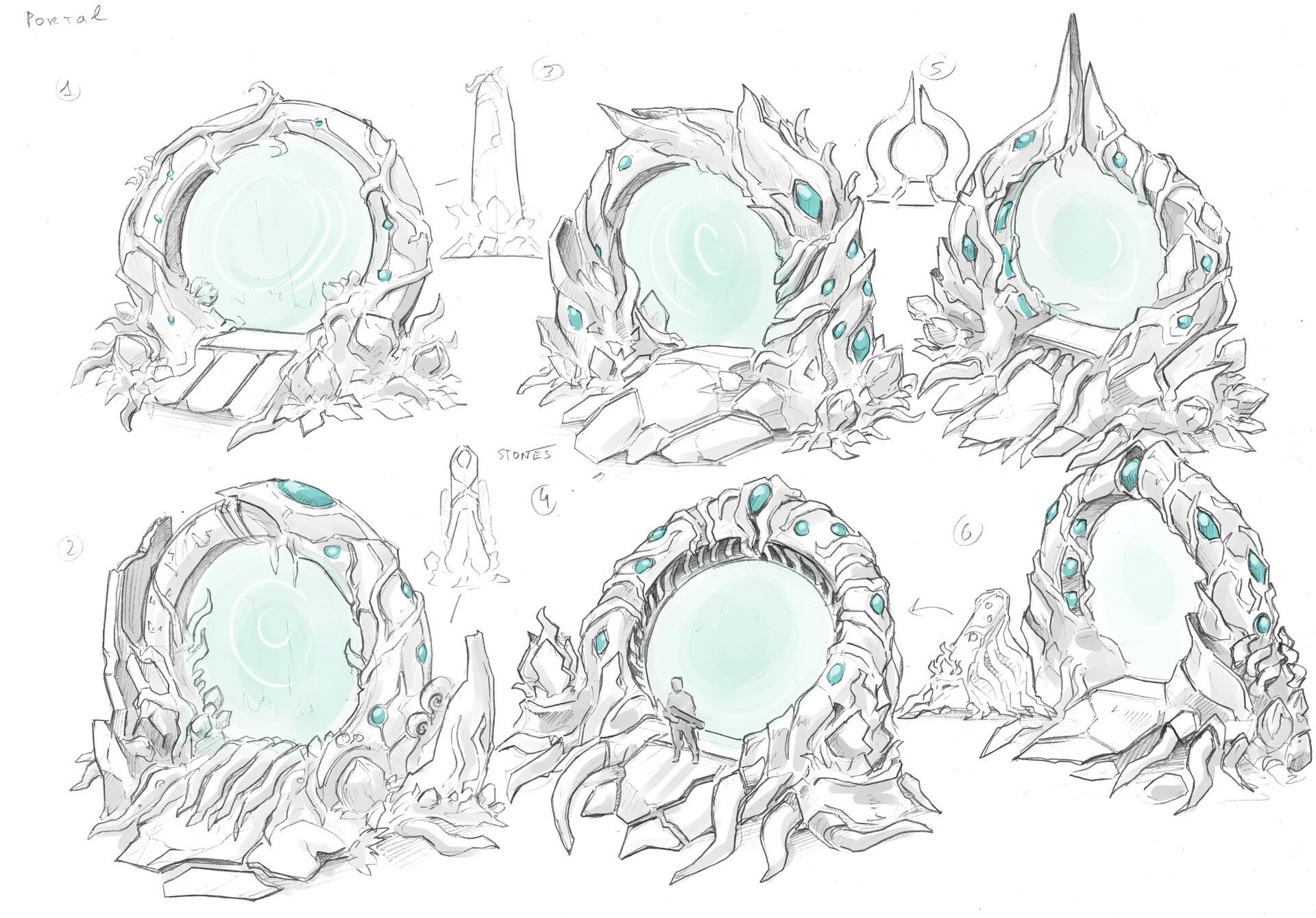 ArtStation - Grell organic portal, evolution plant and roots