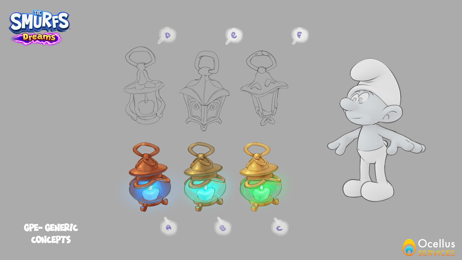 Ocellus - SERVICES - The Smurfs Dreams: Gameplay Elements 2