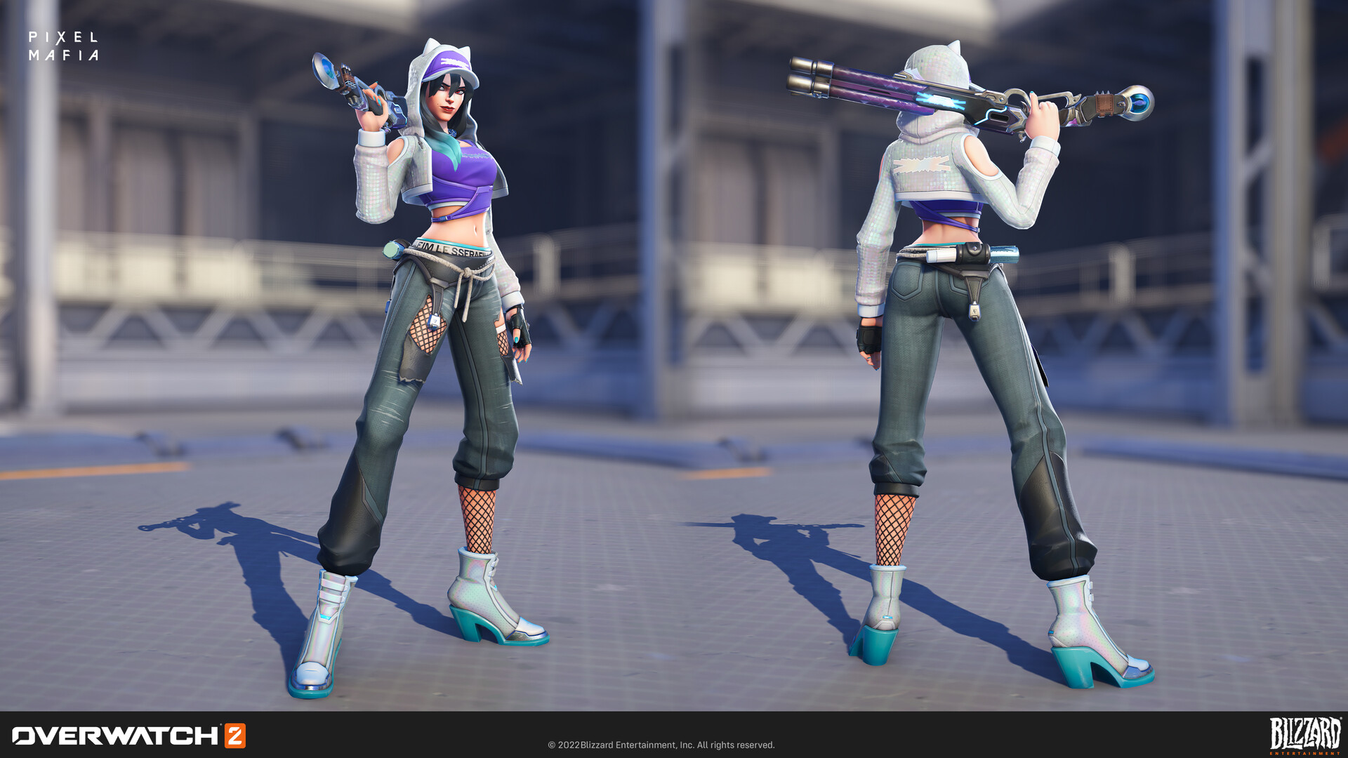 PIXEL MAFIA - OVERWATCH 2 - Fearless Ashe (LE SSERAFIM Collaboration Skin)