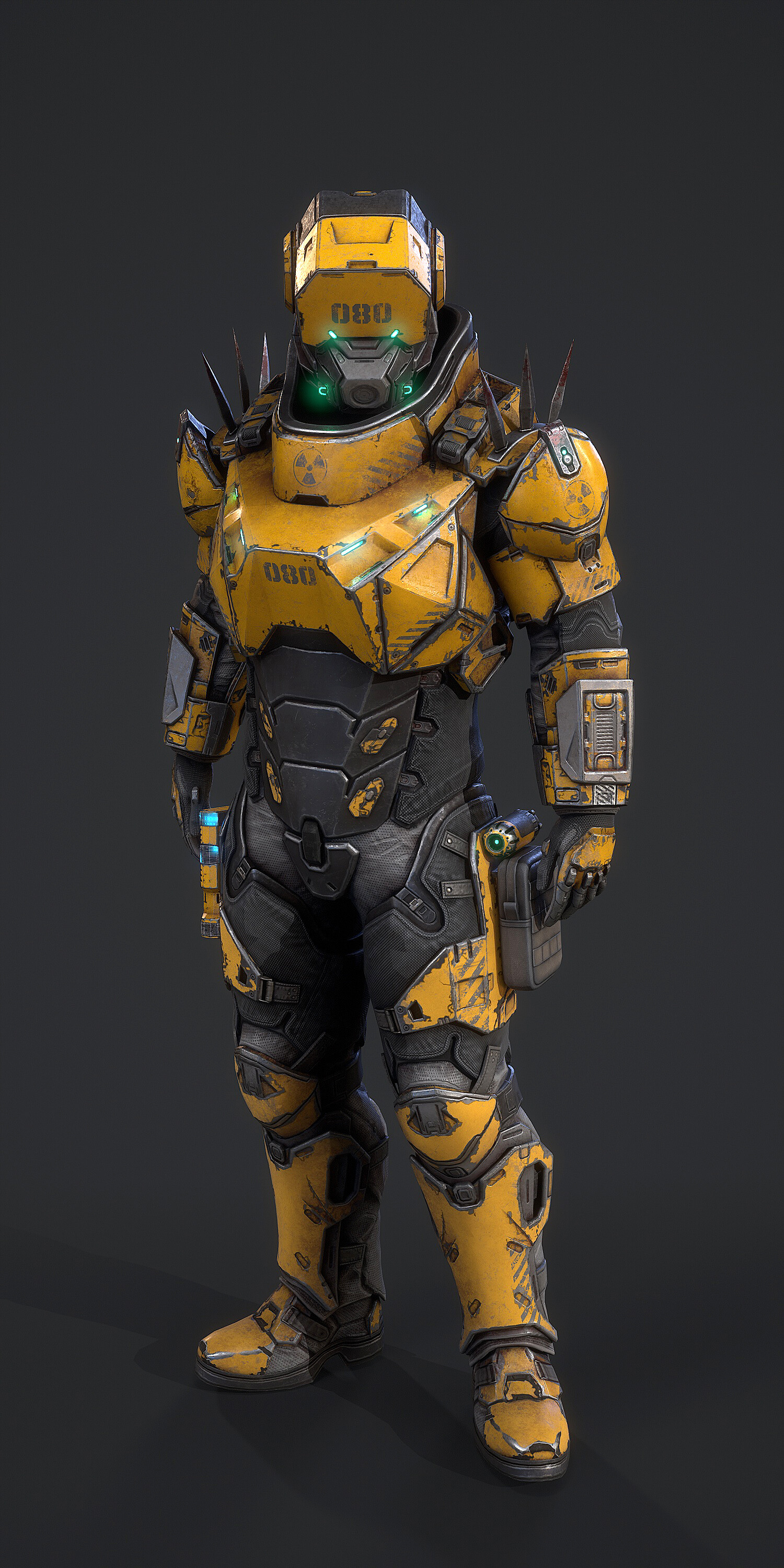 Marcelo M. Prado - 3D Game Artist - Decimated Game - Marauder Faction Radion Armor