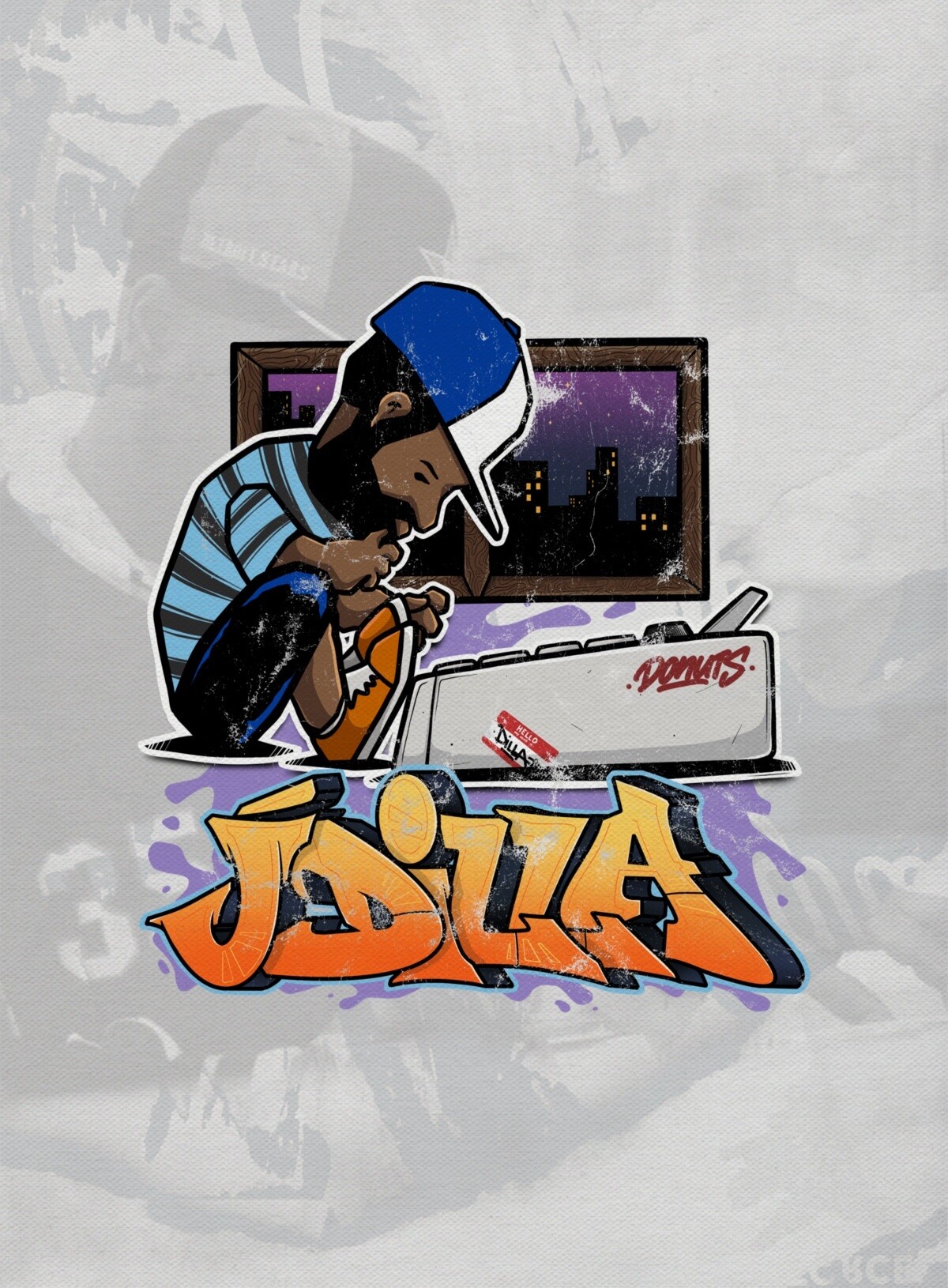 ArtStation - J Dilla. Illustration & Graffiti