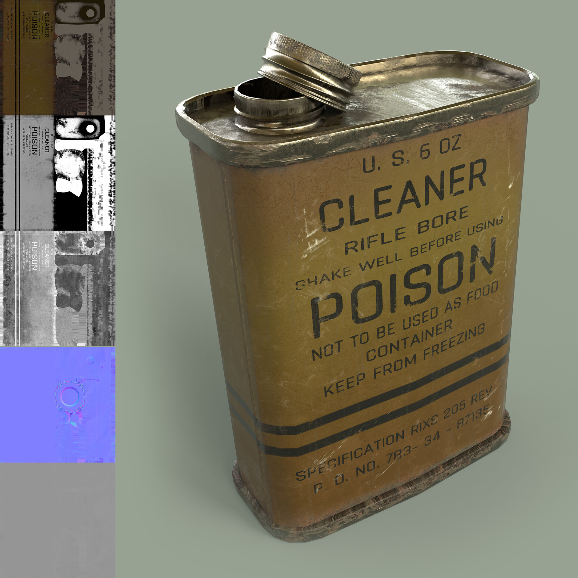 ArtStation - Rifle Bore Oil Can