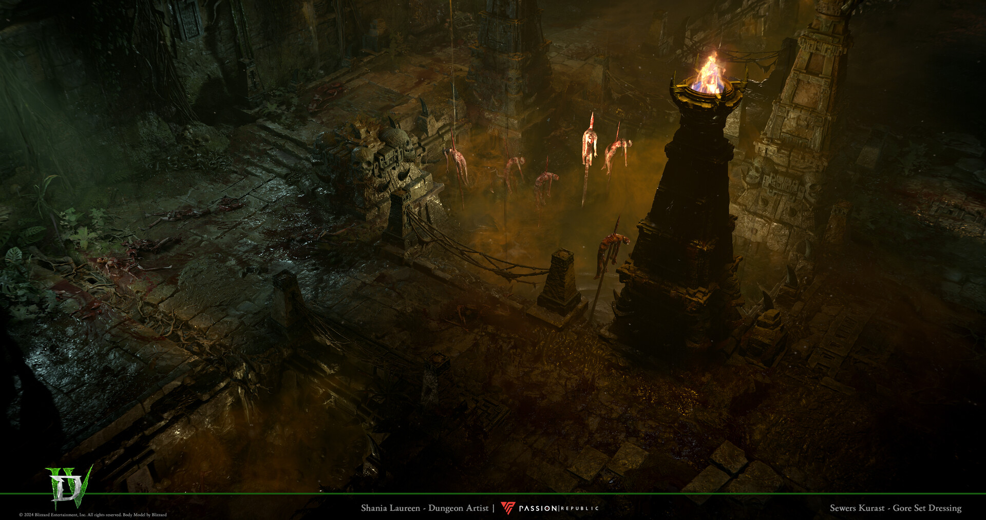 Passion Republic - Diablo IV: Vessel of Hatred Environment Modeling - Sewers Kurast